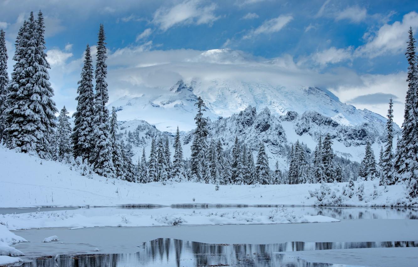 Mount Rainier Winter Wallpapers - Top Free Mount Rainier Winter ...