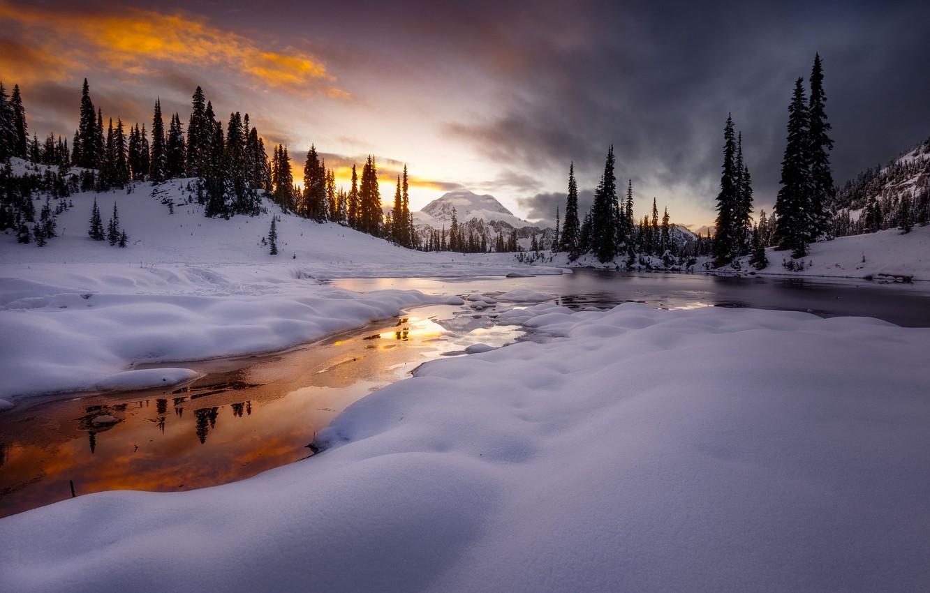 Mount Rainier Winter Wallpapers - Top Free Mount Rainier Winter ...
