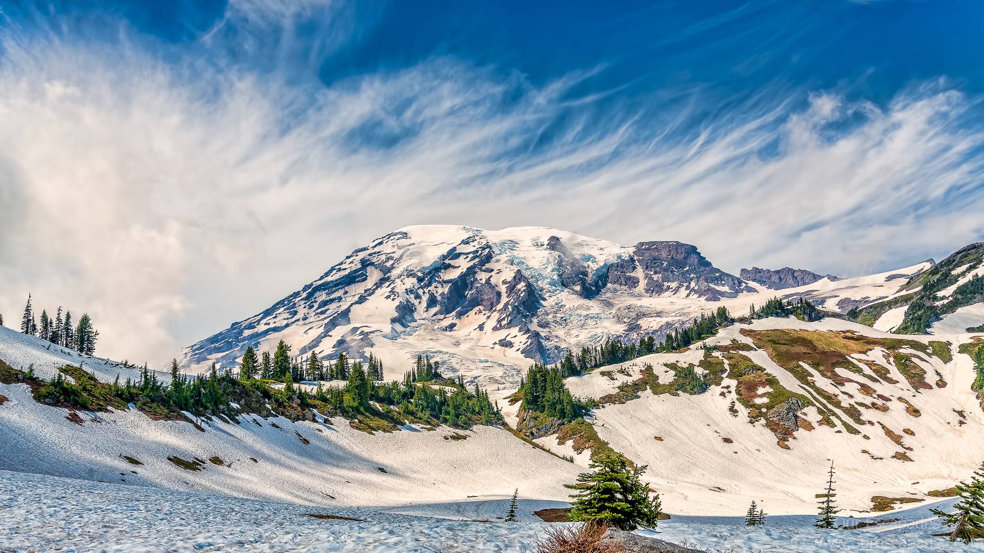 Mount Rainier Winter Wallpapers - Top Free Mount Rainier Winter ...