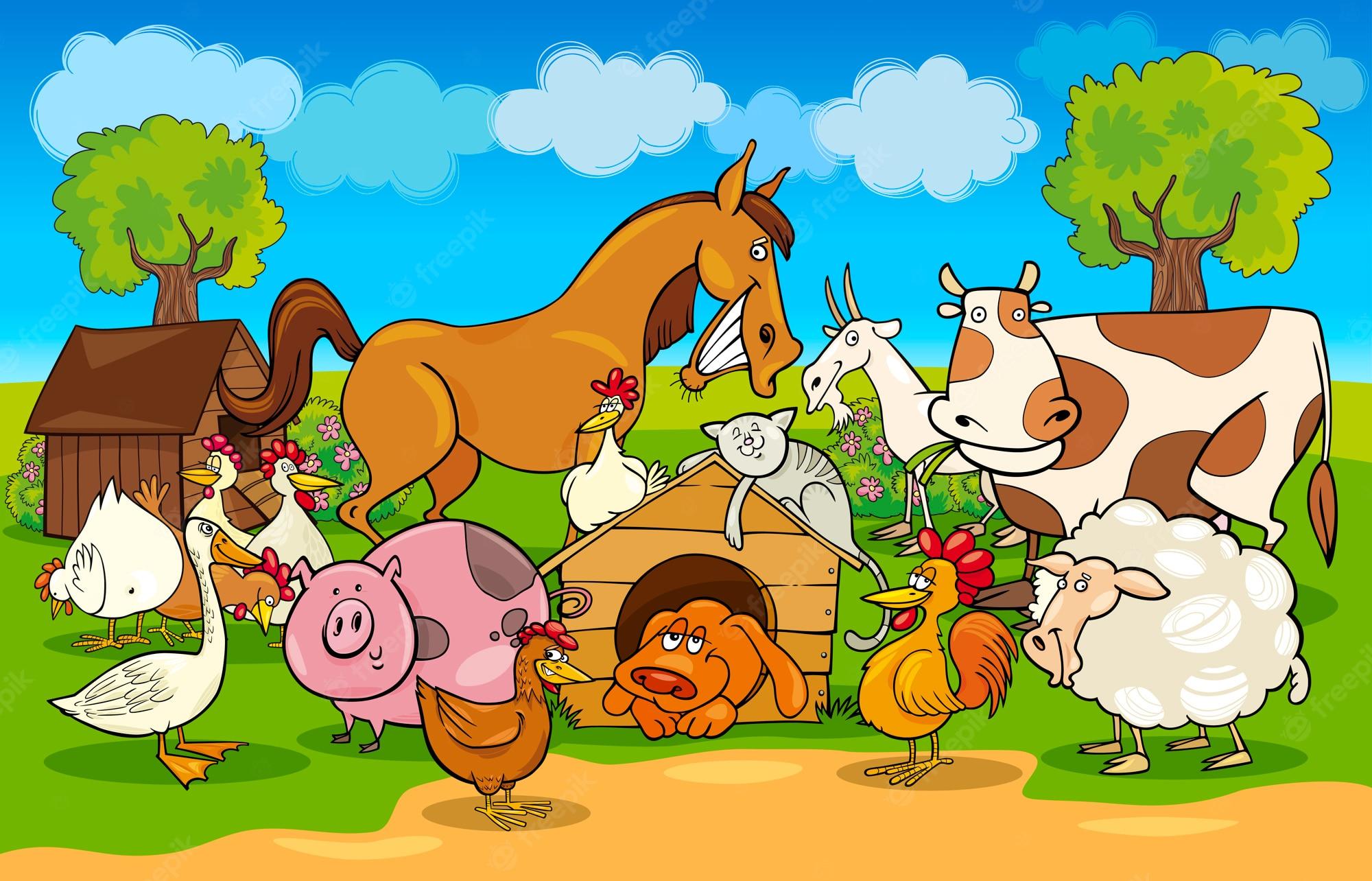 Cartoon Animal Farm Wallpapers - Top Free Cartoon Animal Farm ...