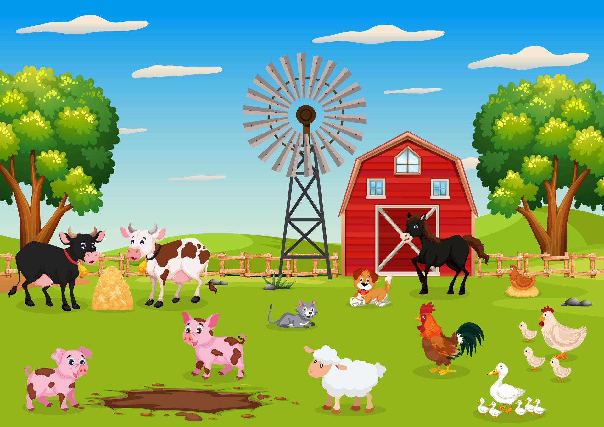 Cartoon Animal Farm Wallpapers - Top Free Cartoon Animal Farm ...