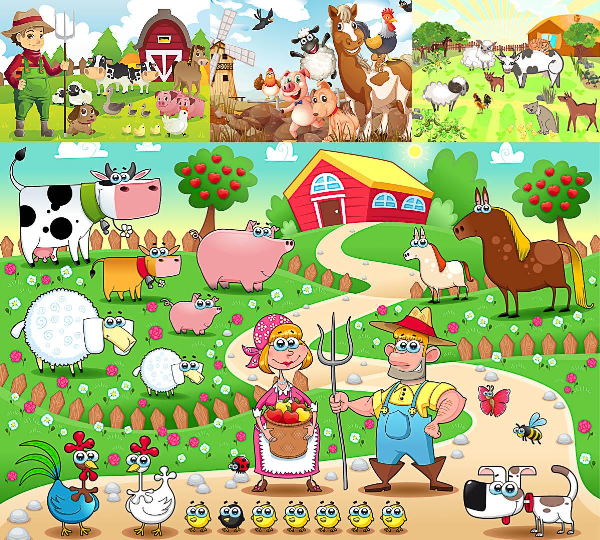 Cartoon Animal Farm Wallpapers - Top Free Cartoon Animal Farm ...