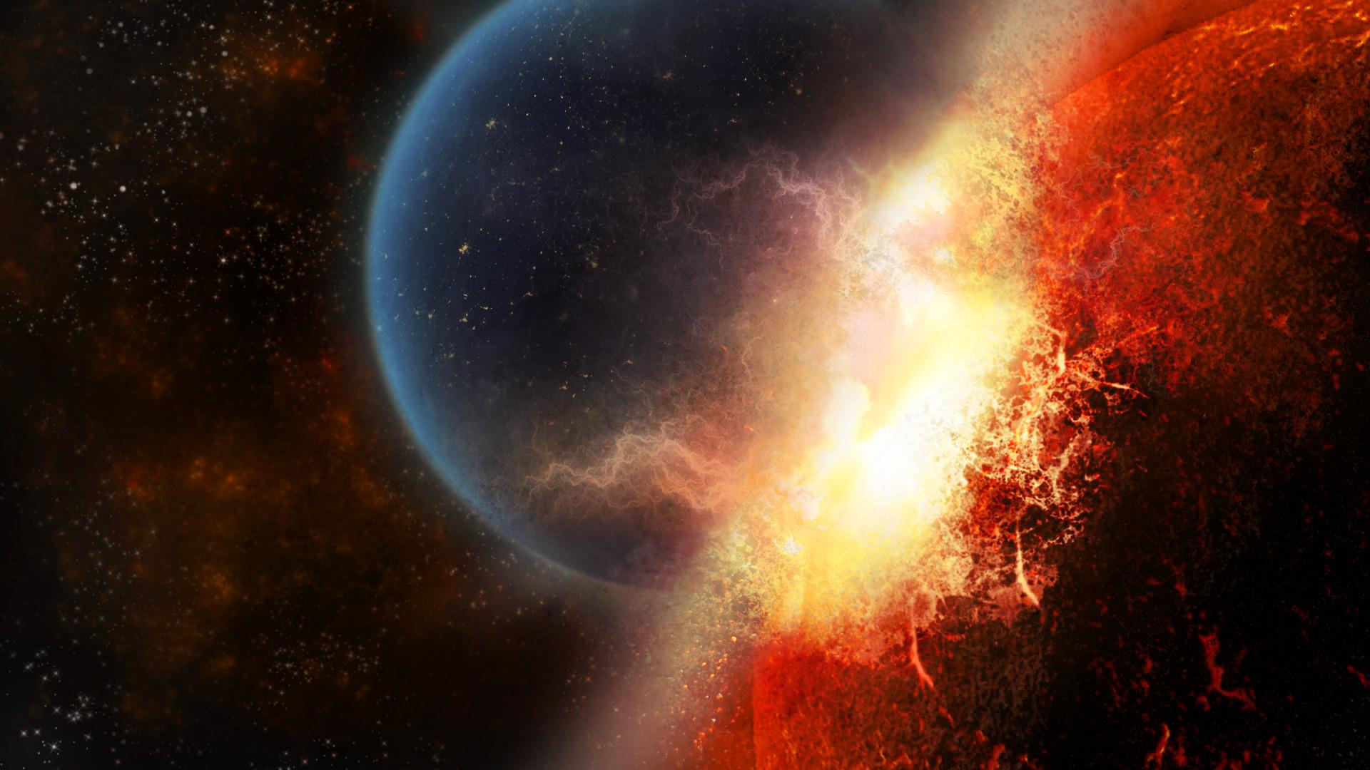 Planetary Collision Wallpapers - Top Free Planetary Collision ...