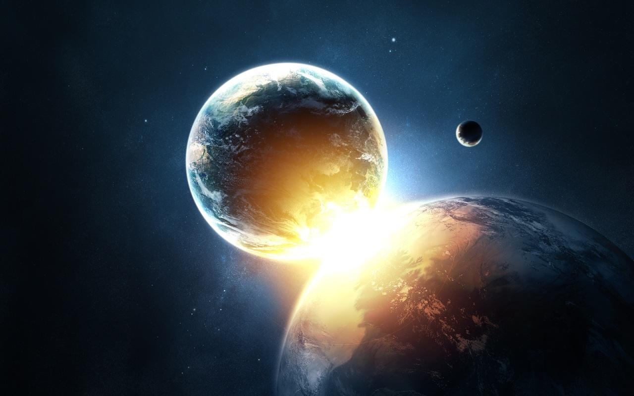 Planetary Collision Wallpapers - Top Free Planetary Collision Backgrounds - WallpaperAccess