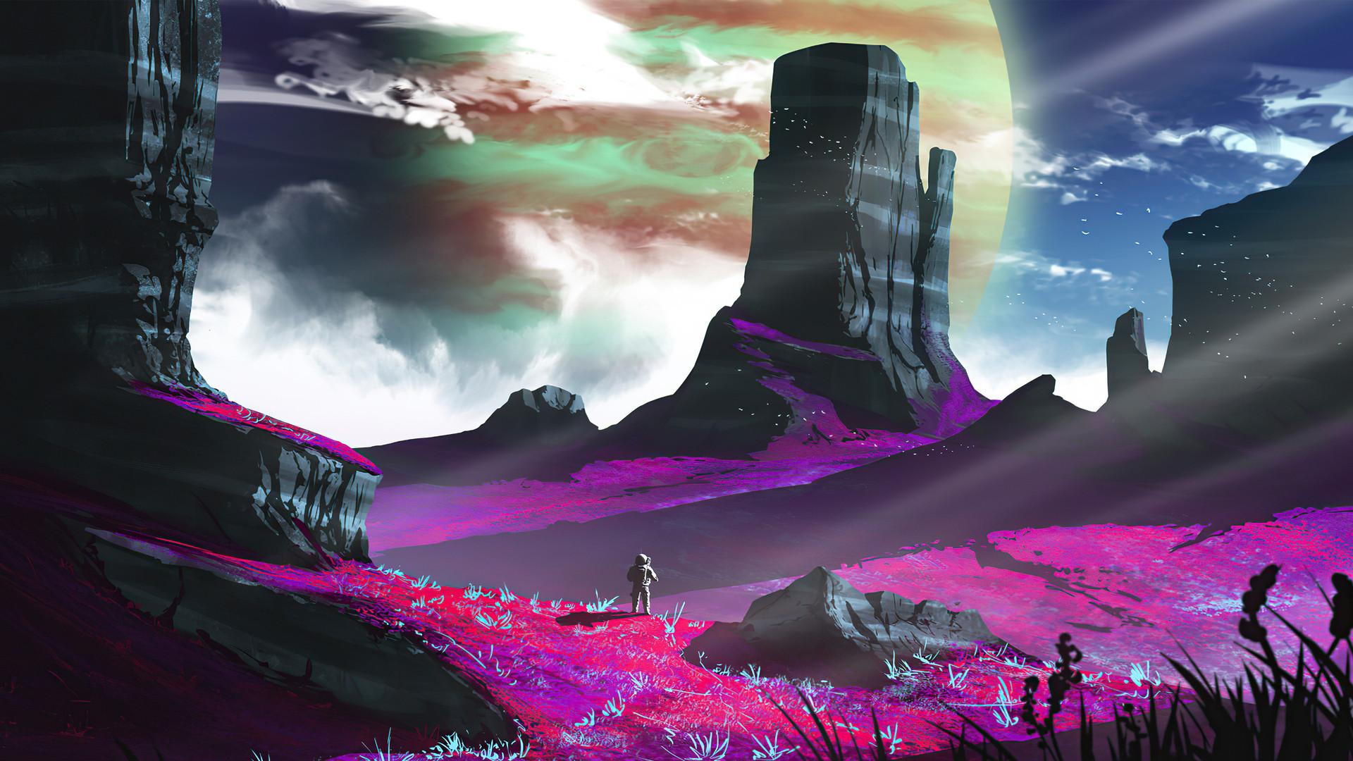 Purple Astronaut Wallpapers - Top Free Purple Astronaut Backgrounds ...