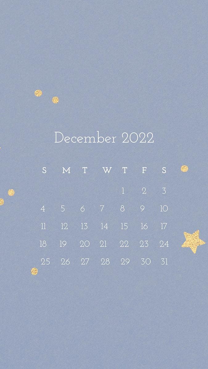 December 2022 Calendar Wallpapers - Top Free December 2022 Calendar ...