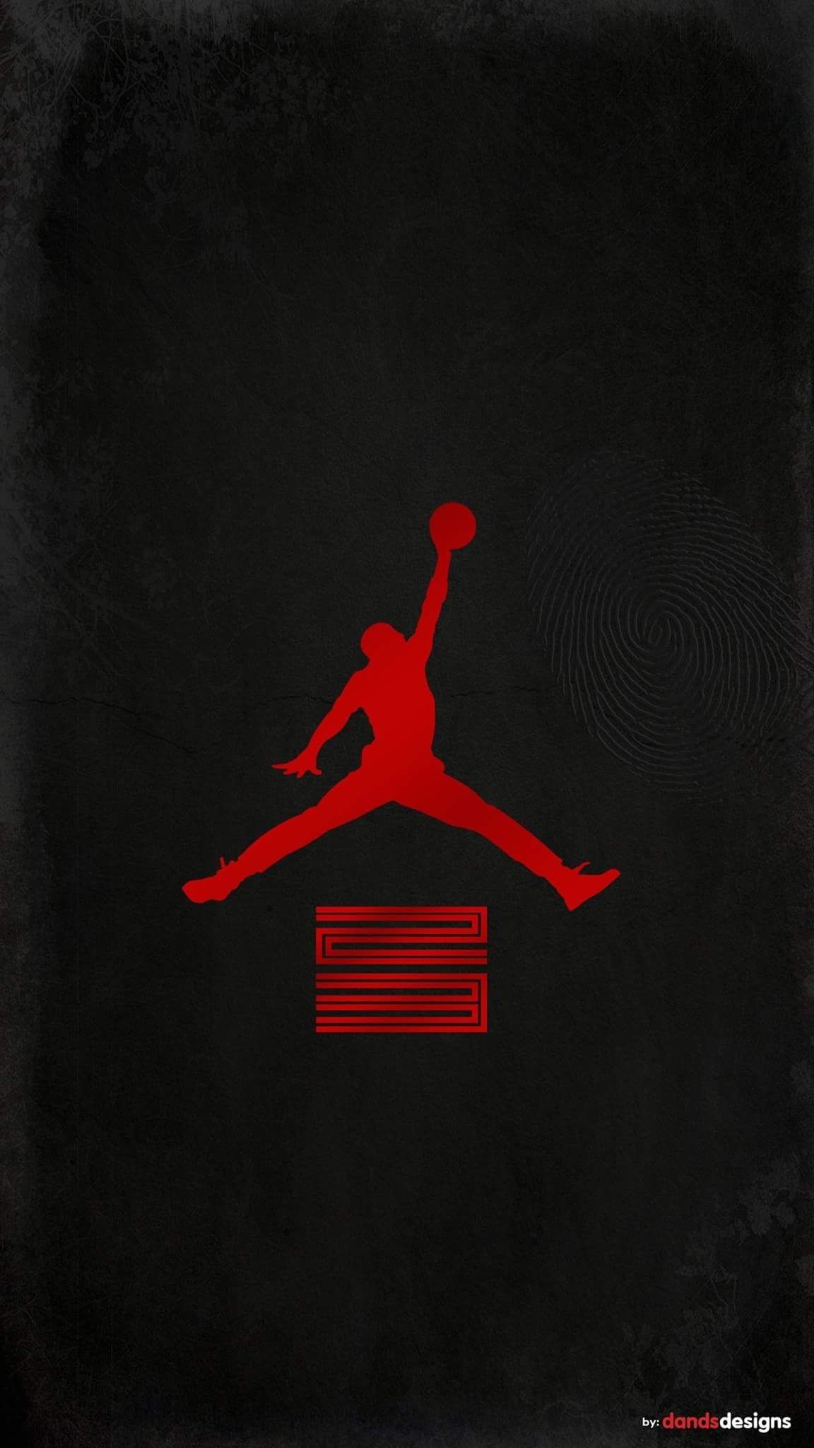 Red Jordan Logo Wallpapers - Top Free Red Jordan Logo Backgrounds ...