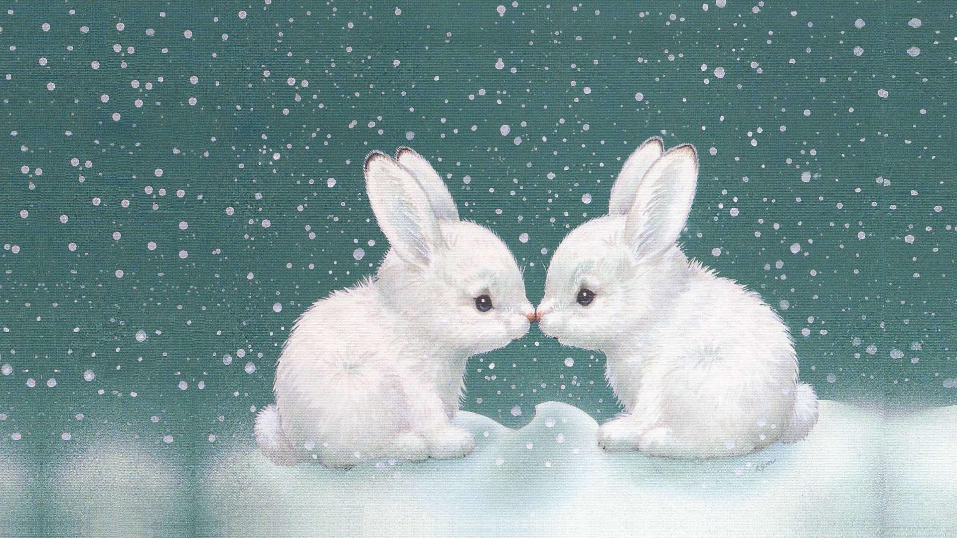 Snow Rabbit Desktop Wallpapers - Top Free Snow Rabbit Desktop ...