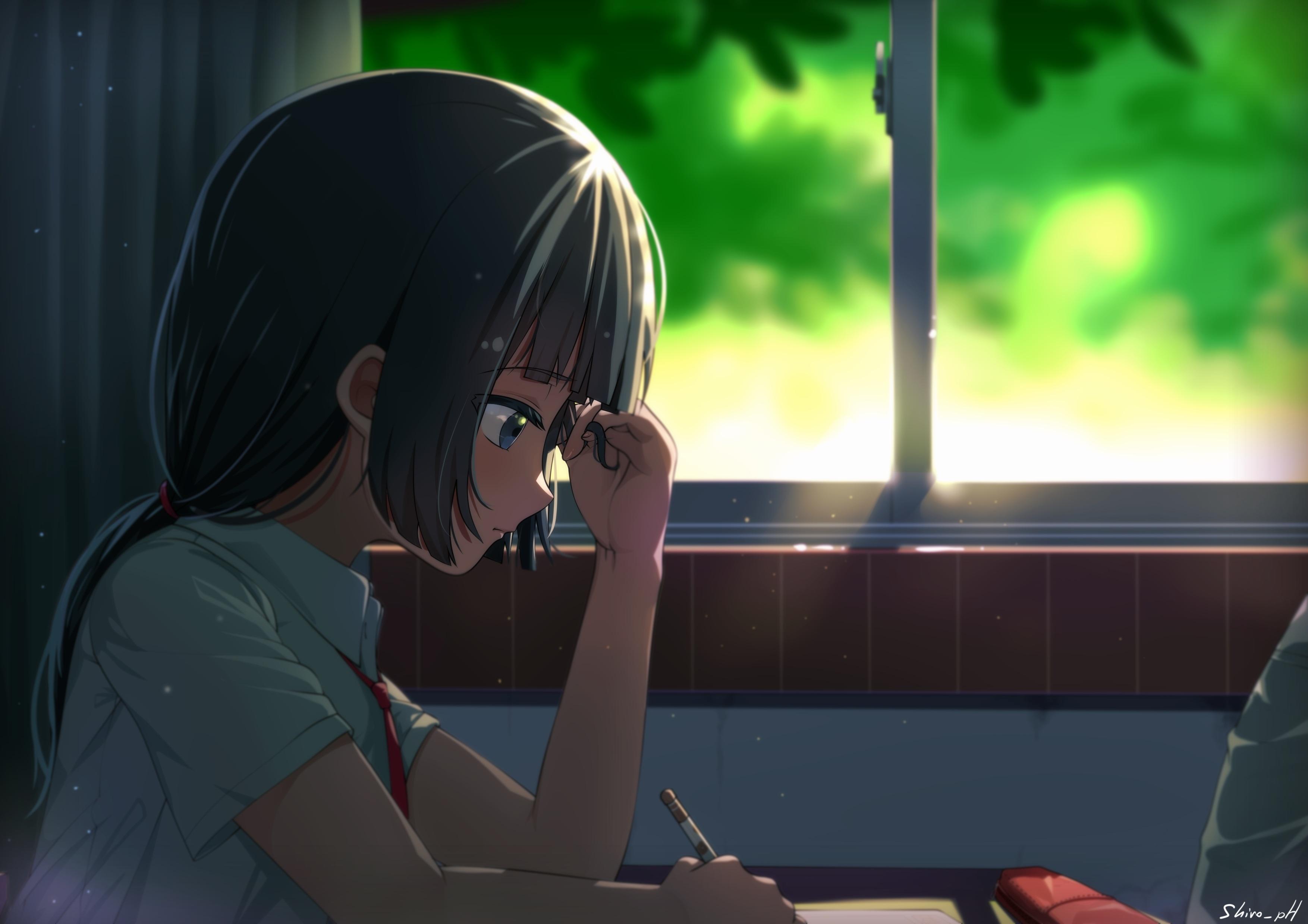 Anime Girl Studying Wallpapers - Top Free Anime Girl Studying ...
