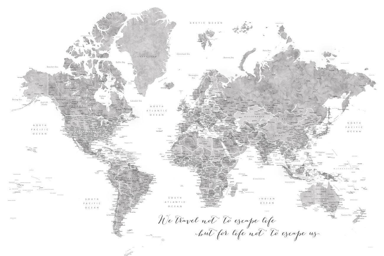Gray World Map Wallpapers - Top Free Gray World Map Backgrounds ...
