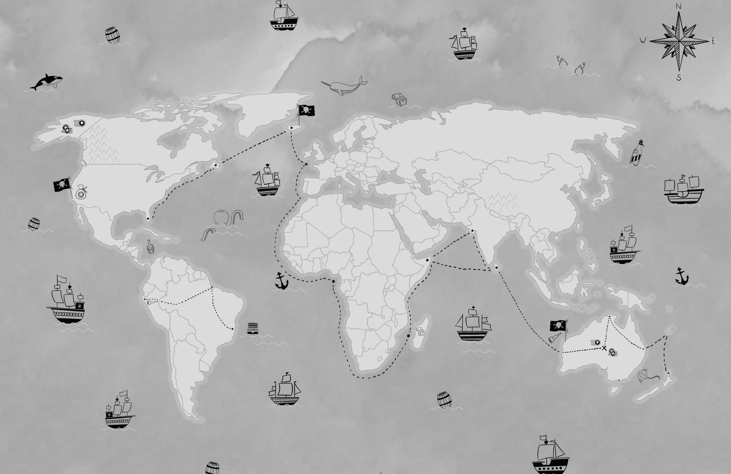 Gray World Map Wallpapers - Top Free Gray World Map Backgrounds ...