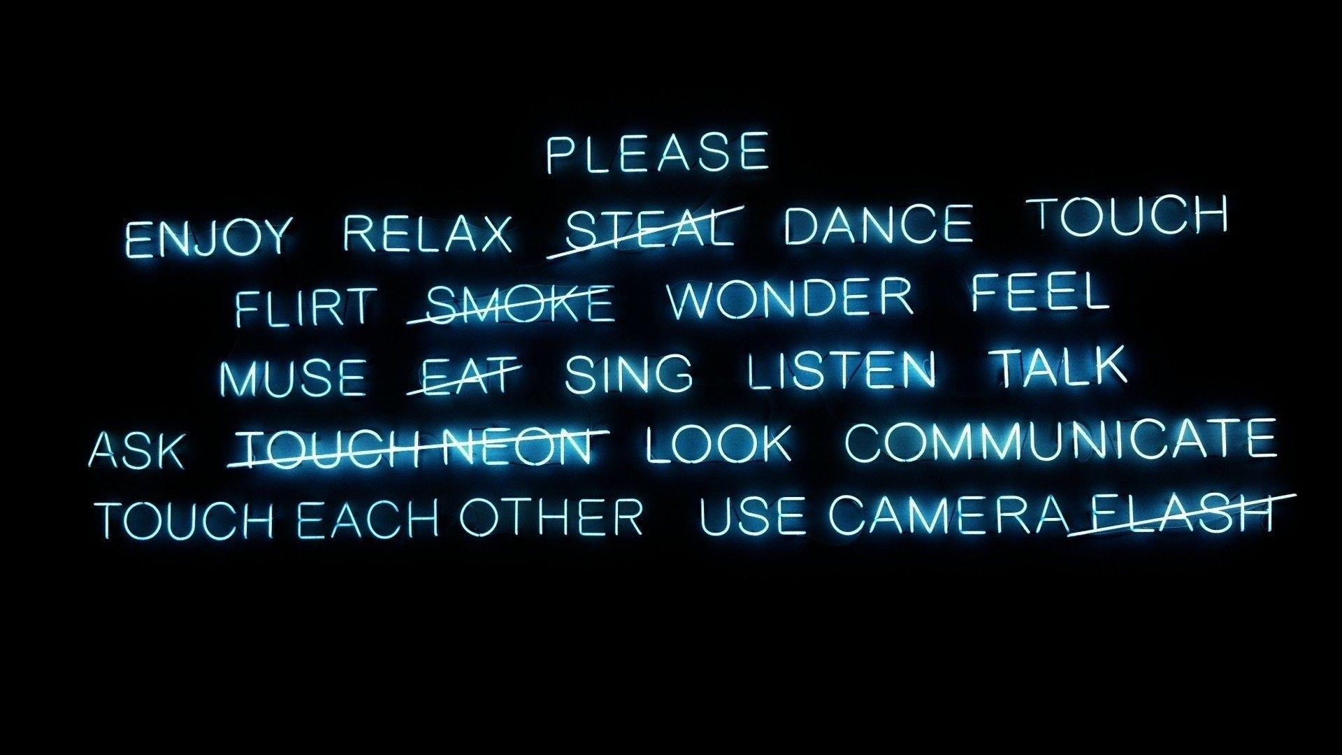 Neon Word Wallpapers - Top Free Neon Word Backgrounds - WallpaperAccess