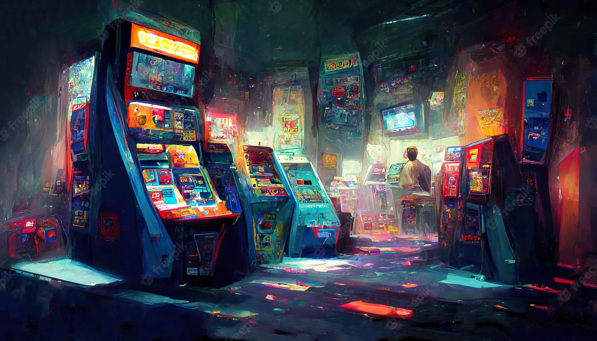 Arcade Room Wallpapers - Top Free Arcade Room Backgrounds - WallpaperAccess