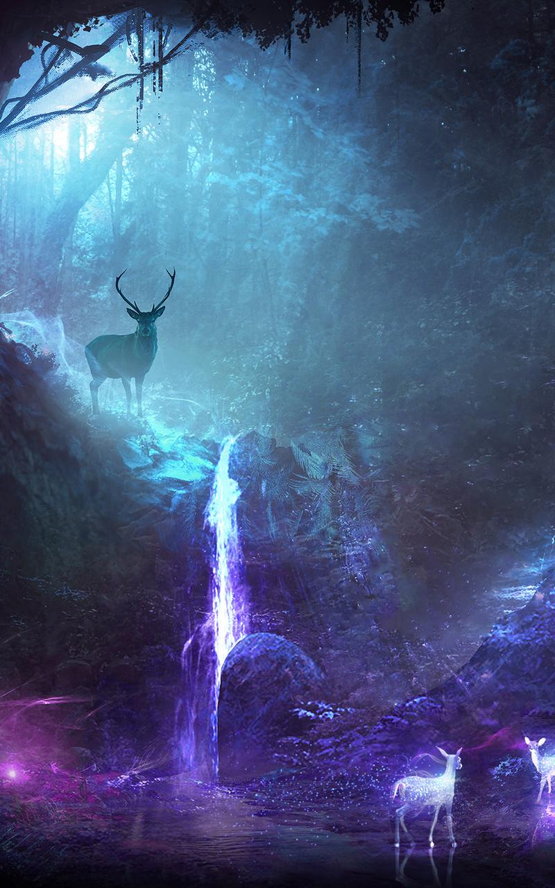 4K Galaxy Deer Wallpapers - Top Free 4K Galaxy Deer Backgrounds ...