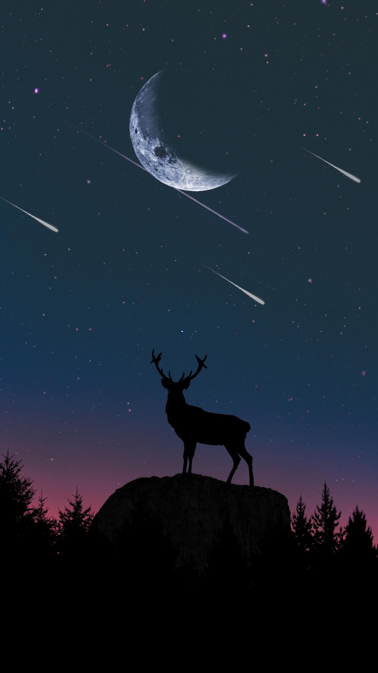 4K Galaxy Deer Wallpapers - Top Free 4K Galaxy Deer Backgrounds ...