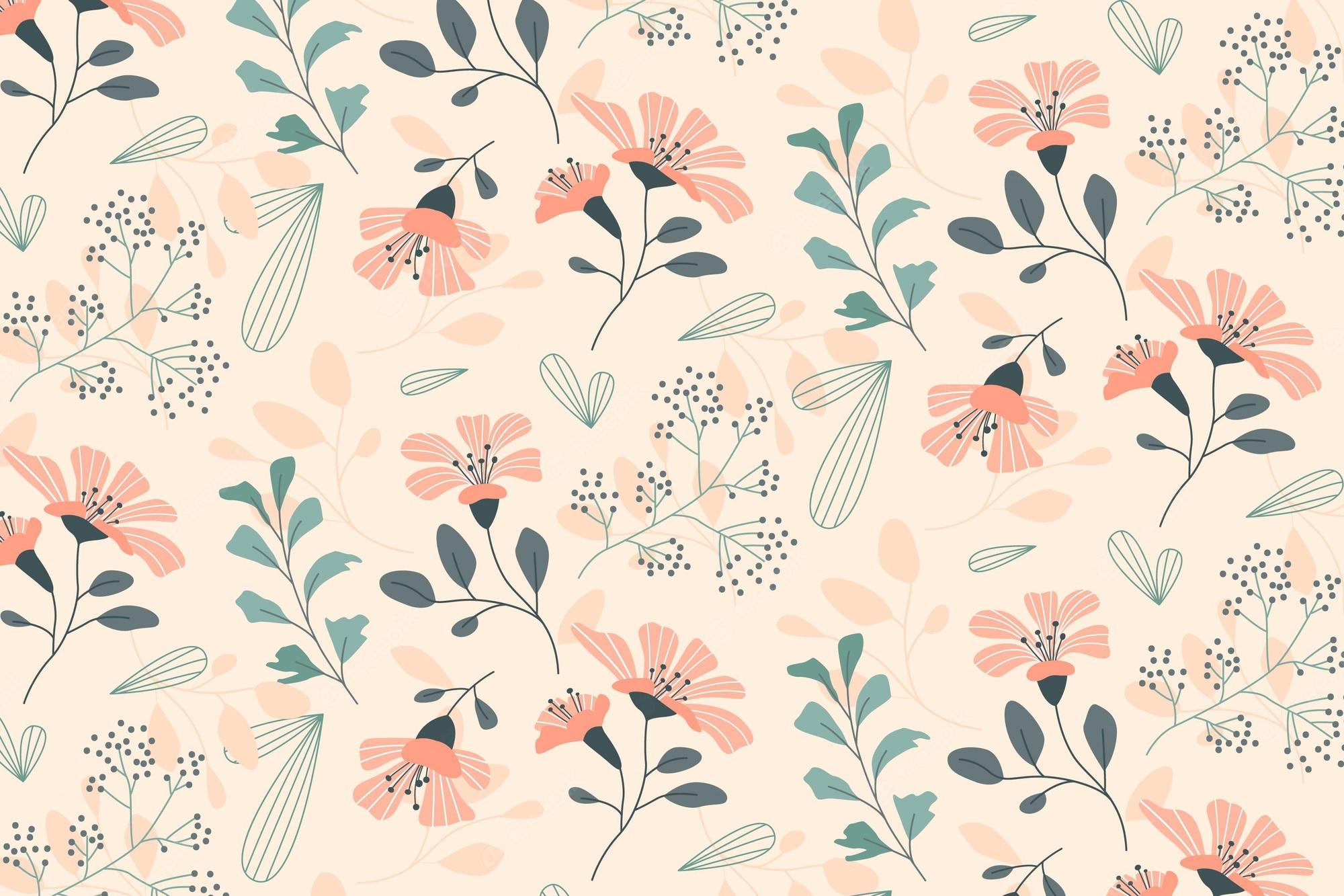 Hand Drawn Floral Wallpapers - Top Free Hand Drawn Floral Backgrounds ...