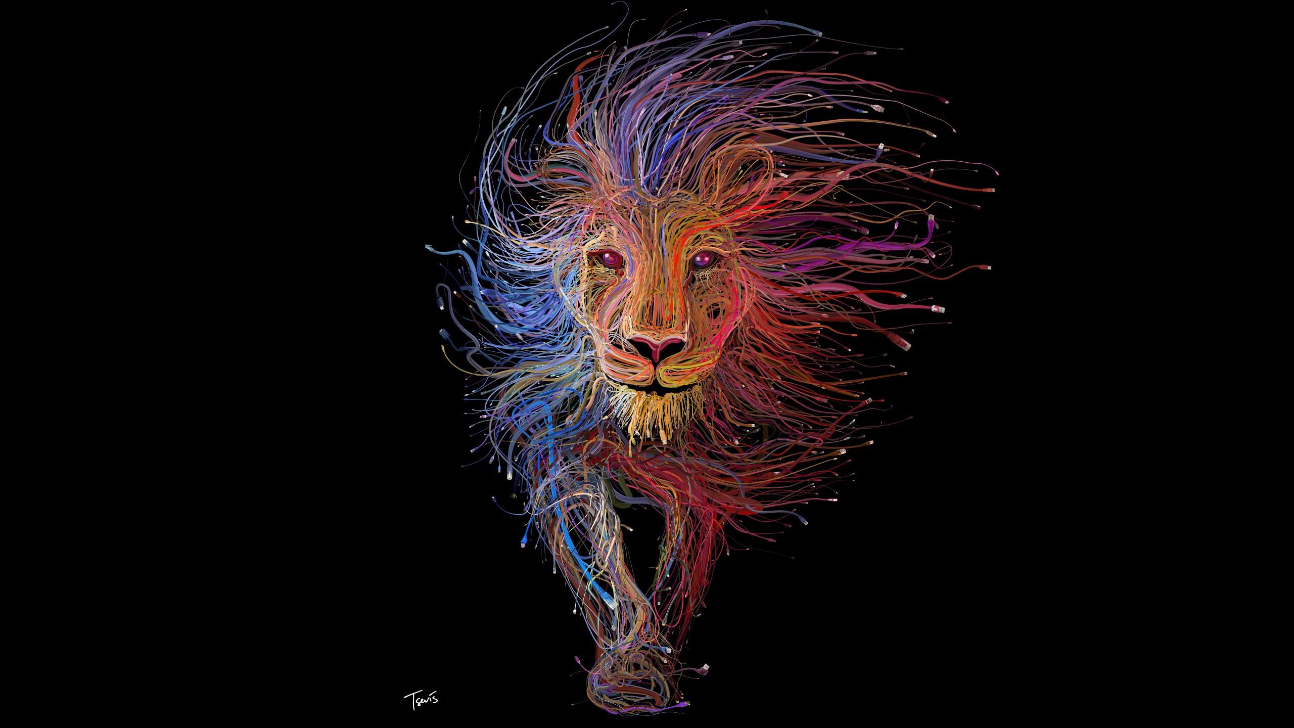 Lion Art 4K Wallpapers - Top Free Lion Art 4K Backgrounds - WallpaperAccess