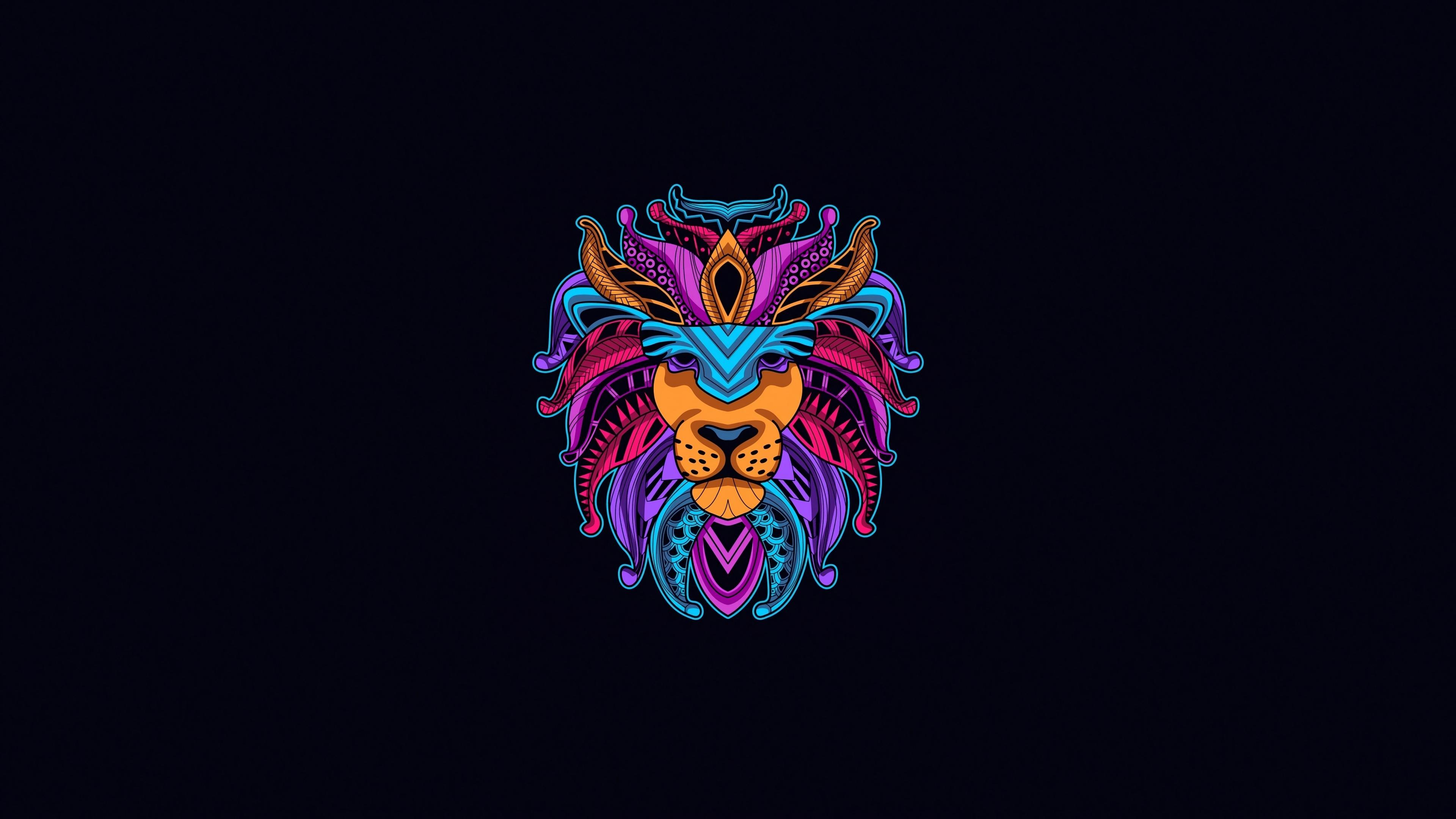 Lion Art 4K Wallpapers - Top Free Lion Art 4K Backgrounds - WallpaperAccess