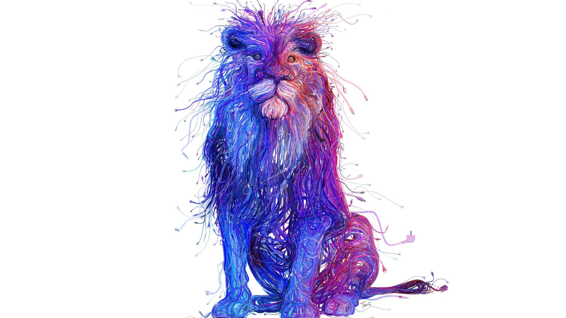 Lion Art 4K Wallpapers - Top Free Lion Art 4K Backgrounds - WallpaperAccess