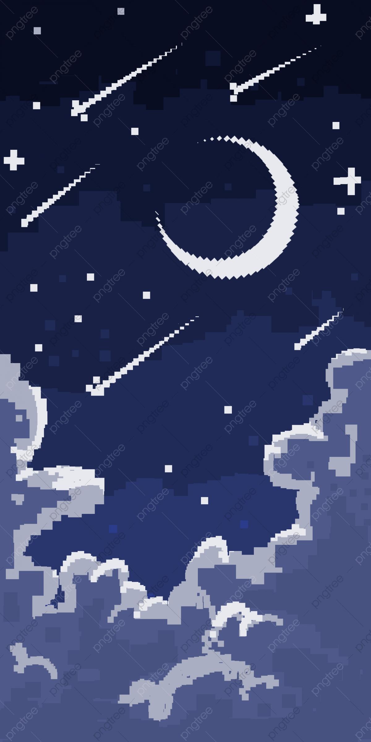 Pixel Moon Wallpapers - Top Free Pixel Moon Backgrounds - WallpaperAccess