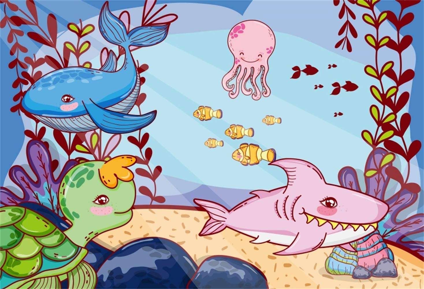 Cute Cartoon Fish Wallpapers - Top Free Cute Cartoon Fish Backgrounds ...