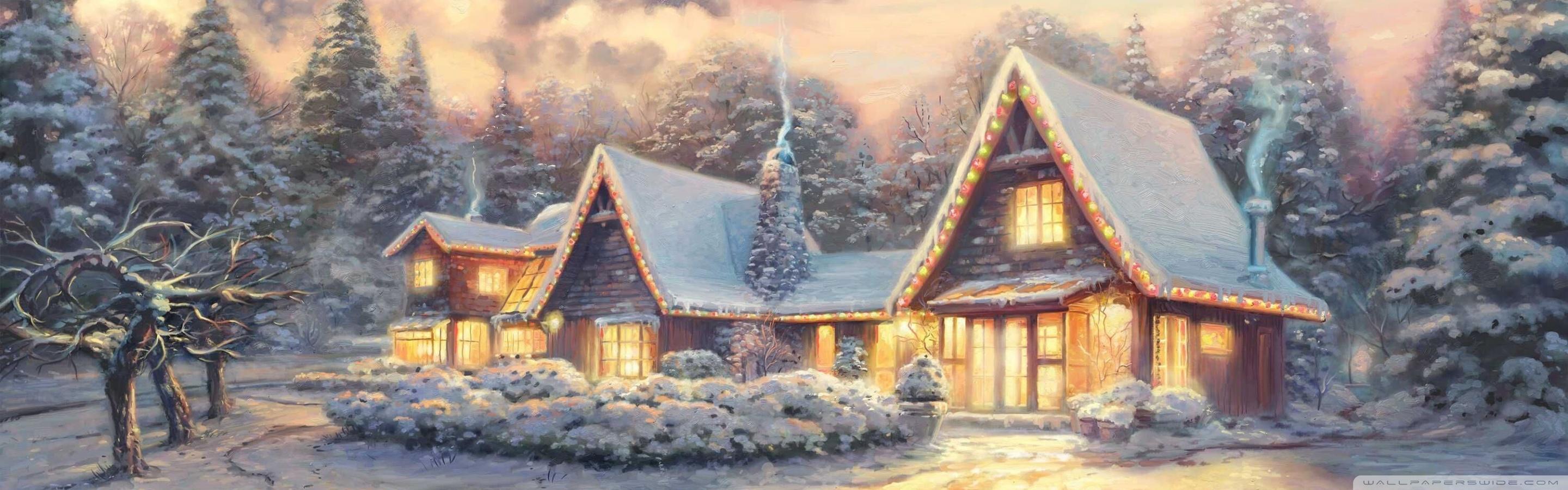 Christmas Dual Monitor Wallpapers - Top Free Christmas Dual Monitor ...