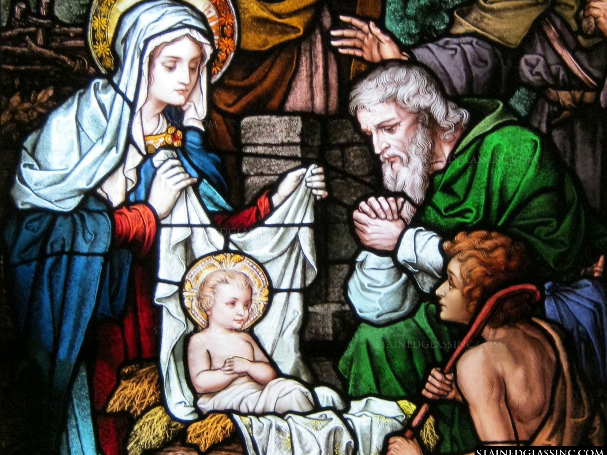 Stained Glass Nativity Wallpapers - Top Free Stained Glass Nativity ...