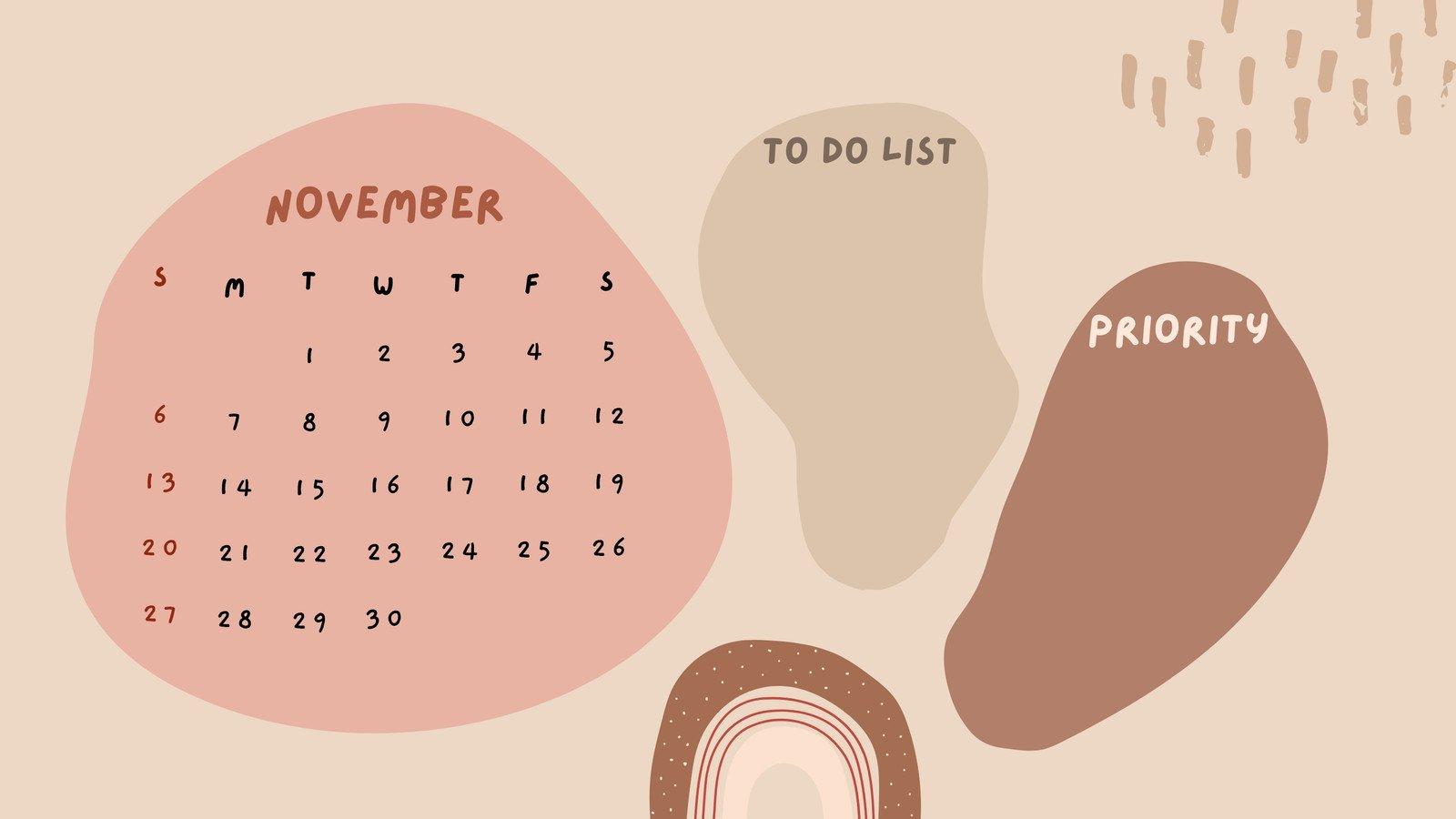 November 2022 Calendar Wallpapers - Top Free November 2022 Calendar ...