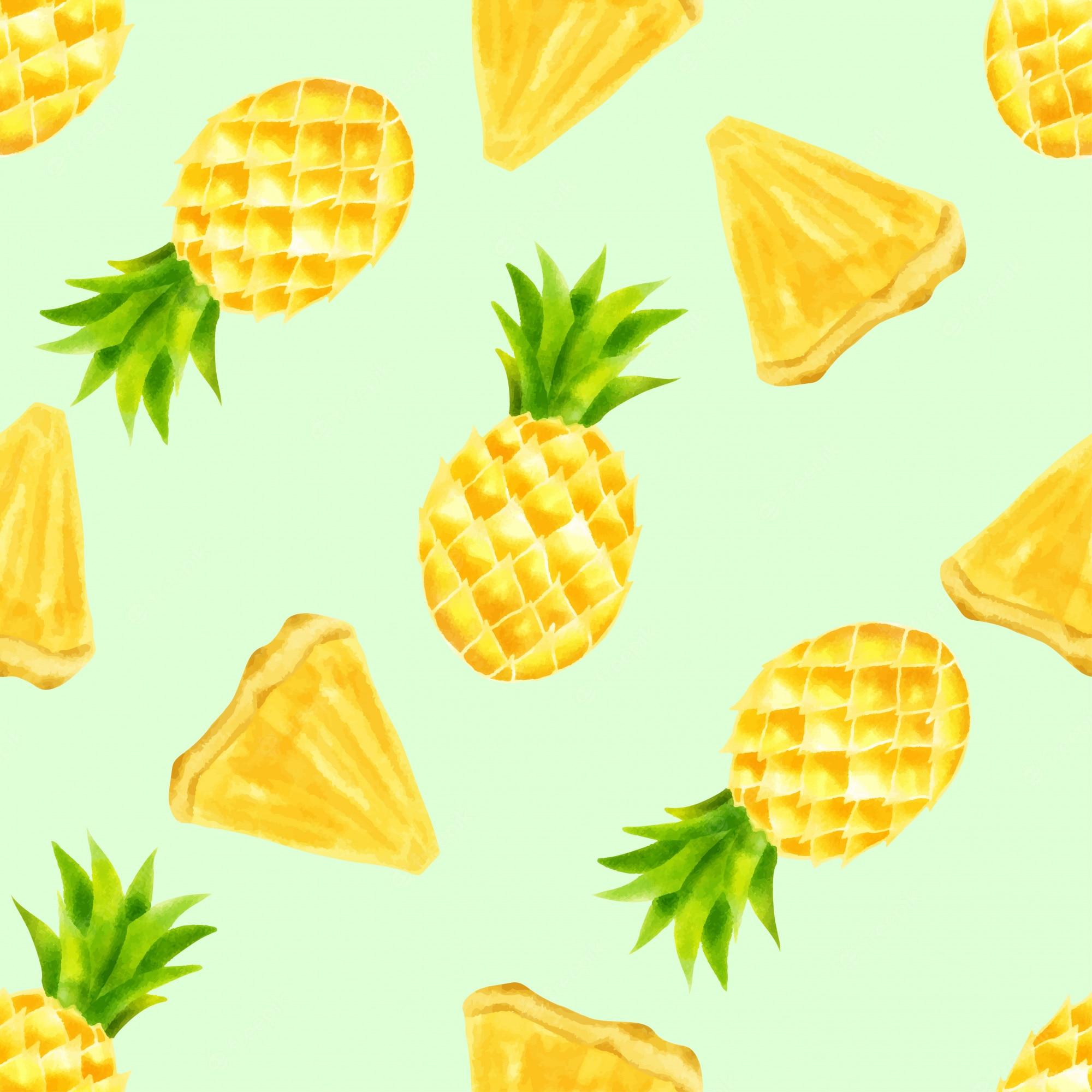 Watercolor Pineapple Wallpapers - Top Free Watercolor Pineapple Backgrounds - WallpaperAccess