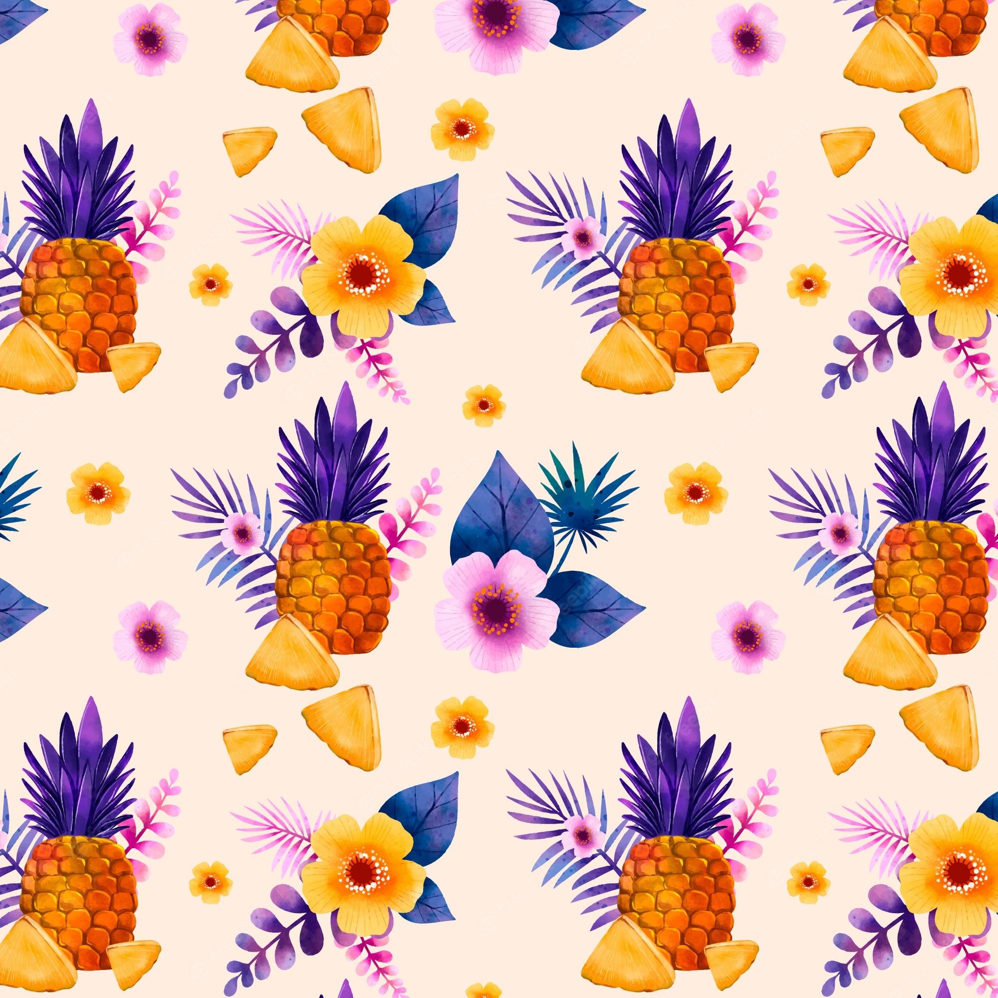 Watercolor Pineapple Wallpapers - Top Free Watercolor Pineapple ...