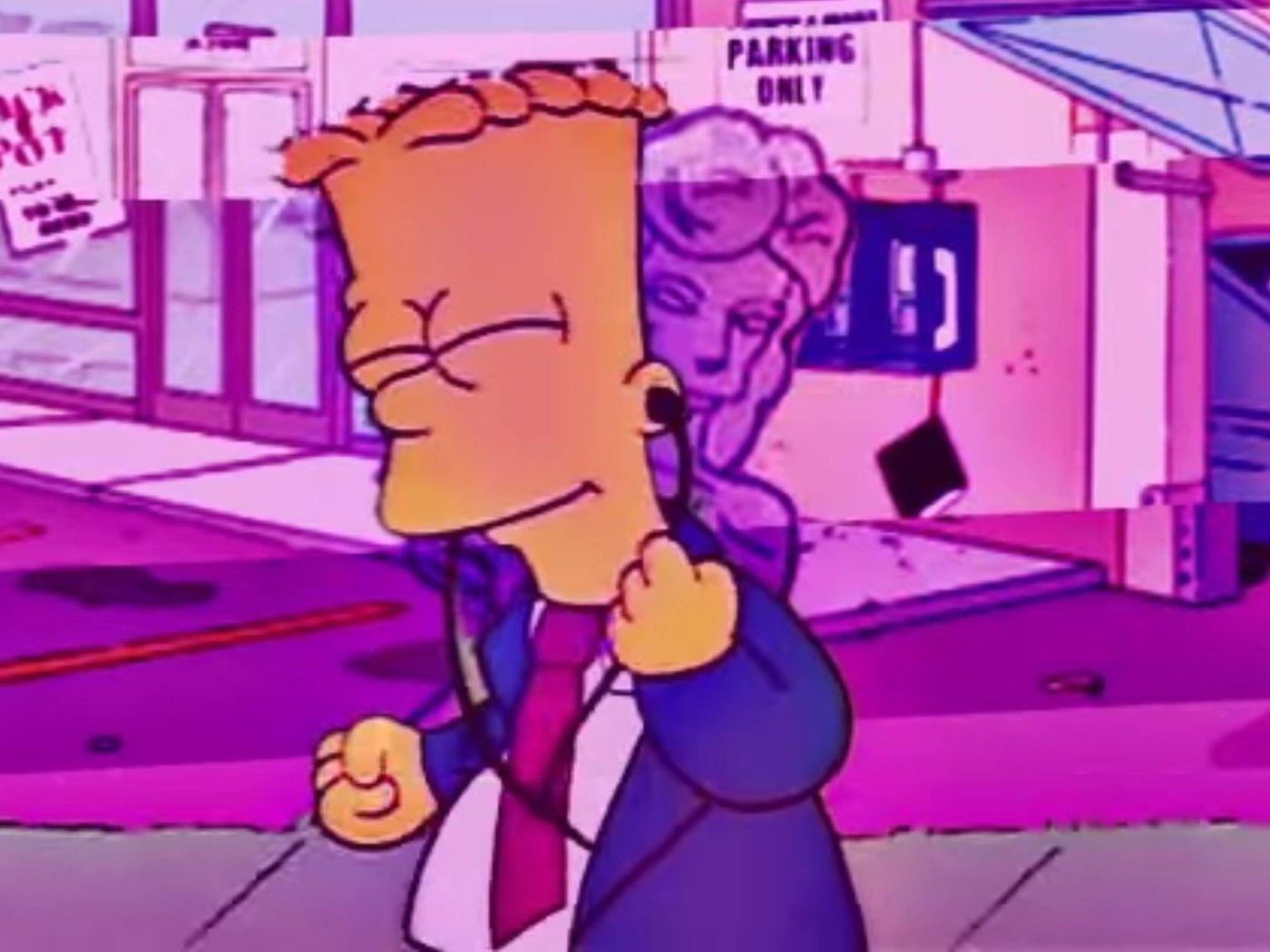 Simpsons Vaporwave Wallpapers - Top Free Simpsons Vaporwave Backgrounds ...