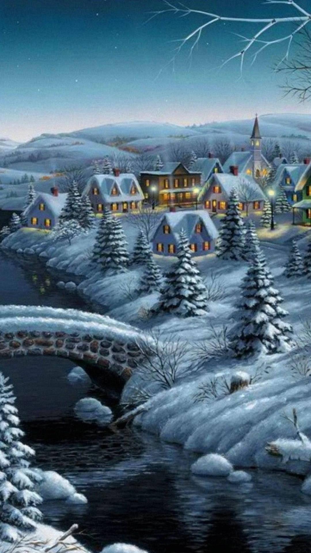 Snow Village Christmas Wallpapers - Top Free Snow Village Christmas ...