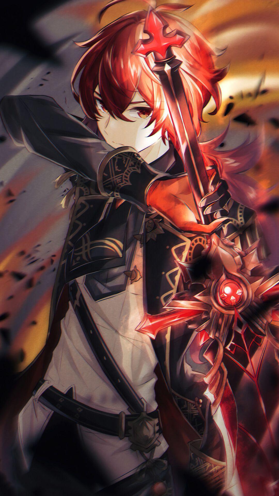 Diluc Genshin Impact Wallpapers - Top Free Diluc Genshin Impact ...