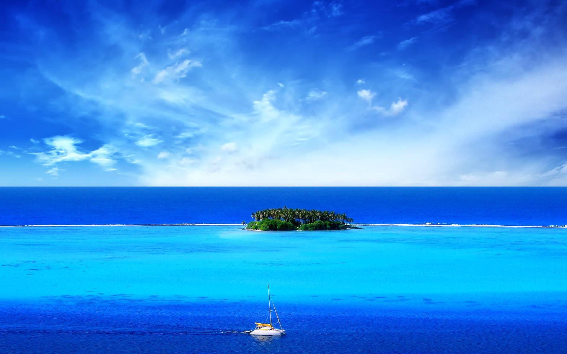Blue Sky and Sea Wallpapers - Top Free Blue Sky and Sea Backgrounds ...