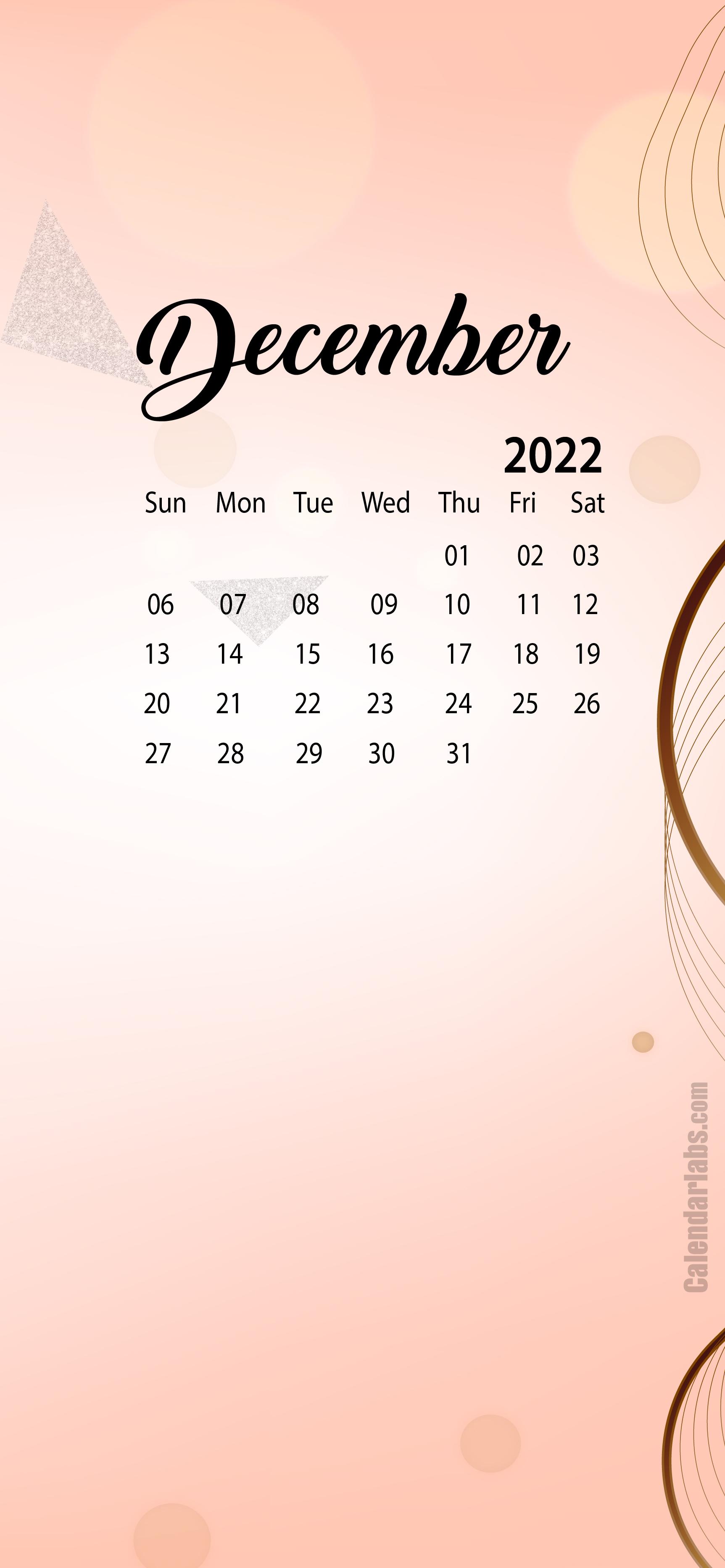 December 2022 Calendar Wallpapers - Top Free December 2022 Calendar ...
