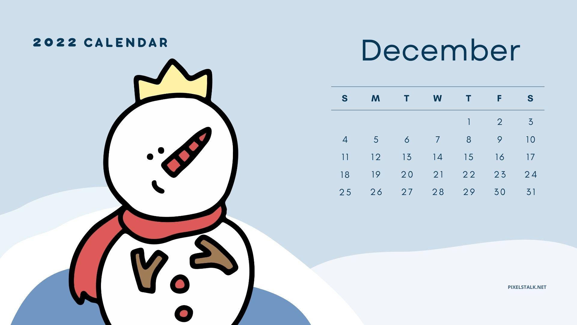 December 2022 Calendar Wallpapers - Top Free December 2022 Calendar ...