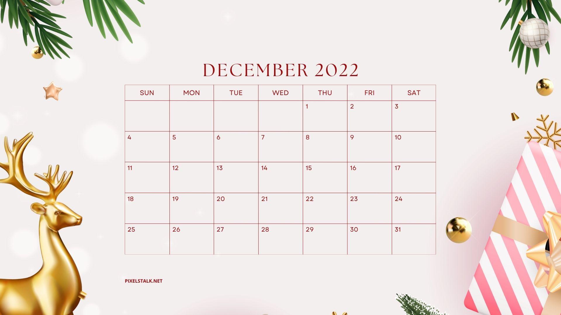 December 2022 Calendar Wallpapers - Top Free December 2022 Calendar ...