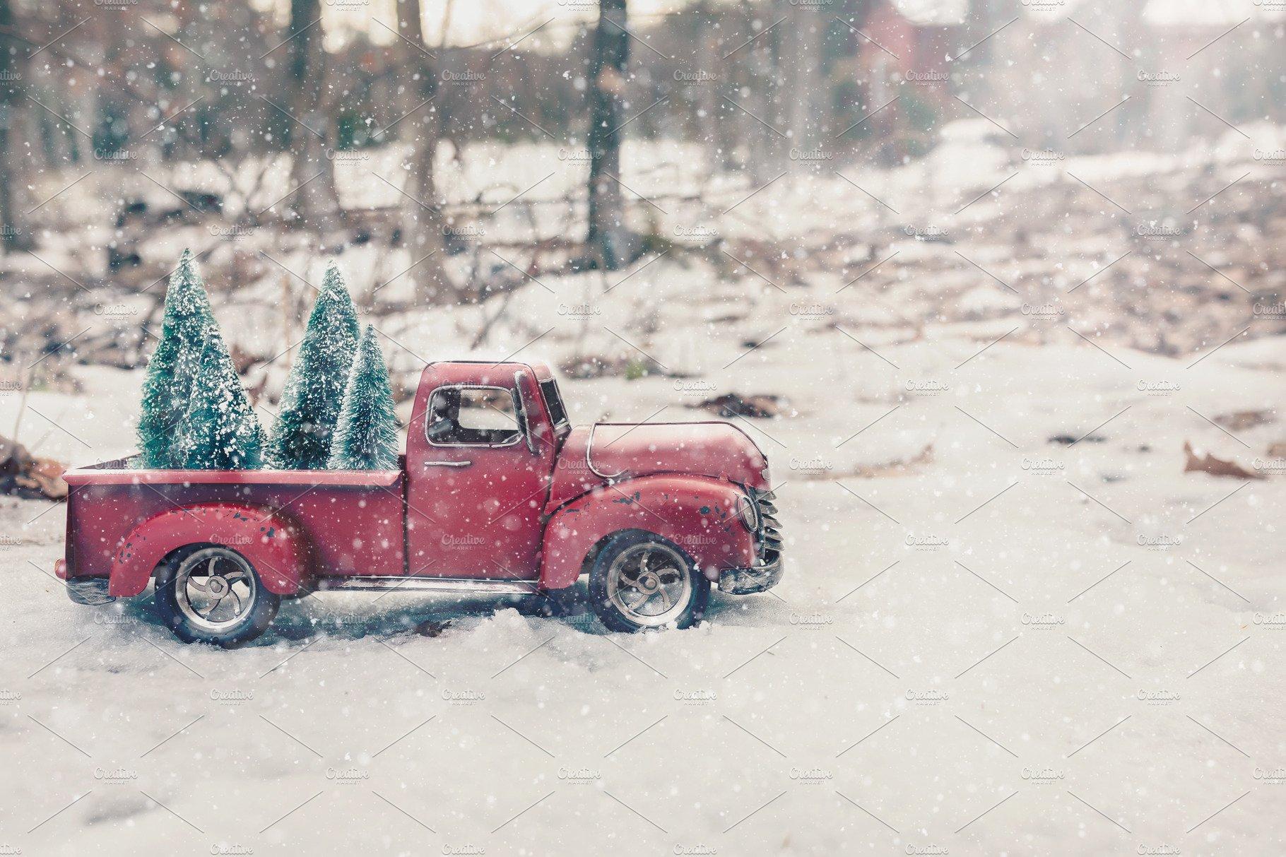 Red Truck Christmas Wallpapers - Top Free Red Truck Christmas ...