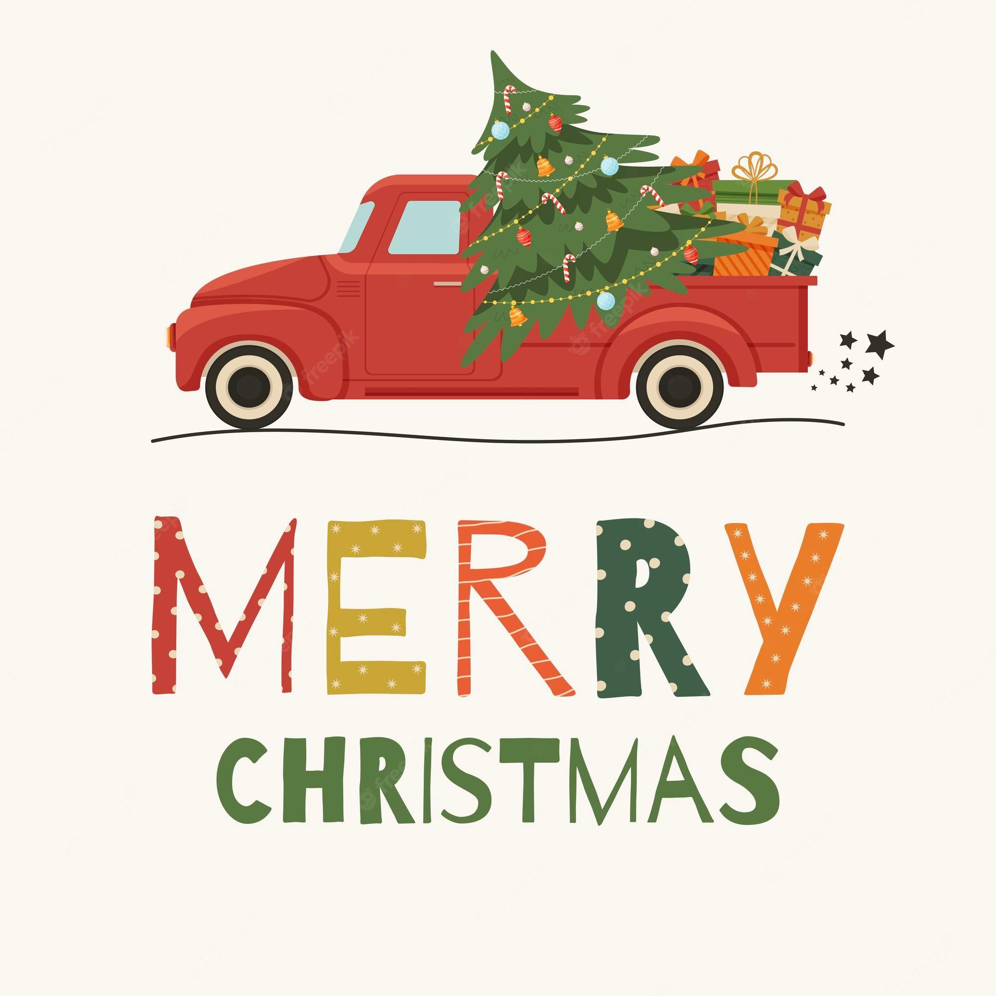 Red Truck Christmas Wallpapers - Top Free Red Truck Christmas ...