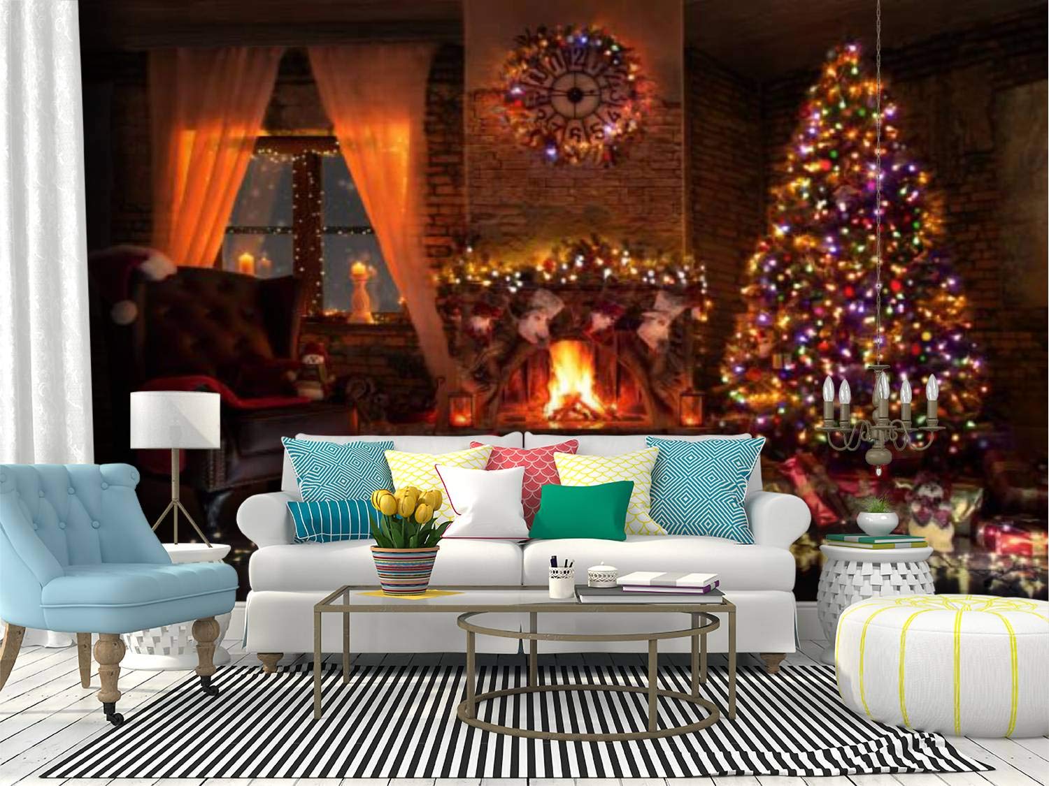 Christmas Living Room Wallpapers - Top Free Christmas Living Room ...