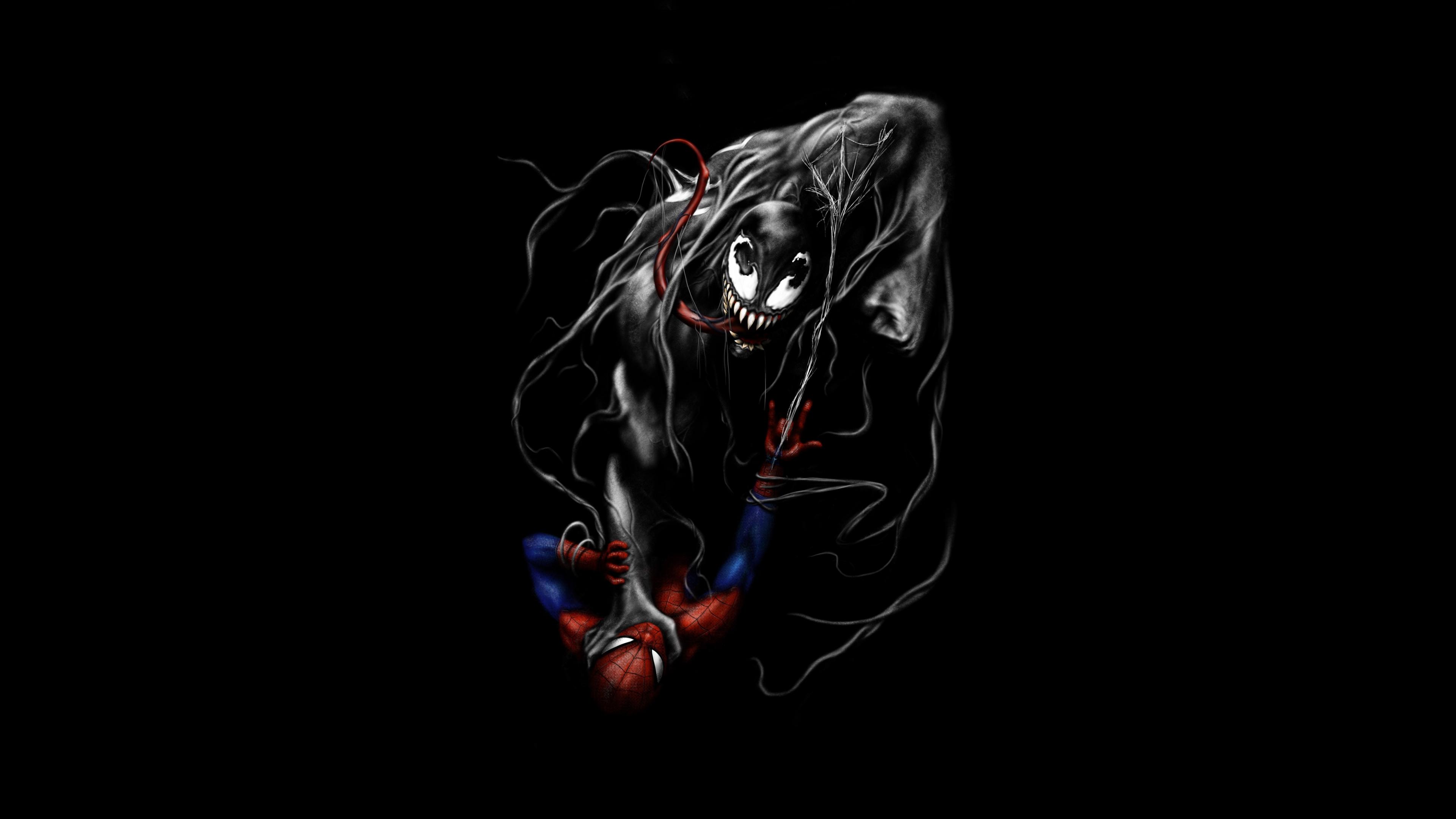 Black and White Venom Wallpapers - Top Free Black and White Venom ...