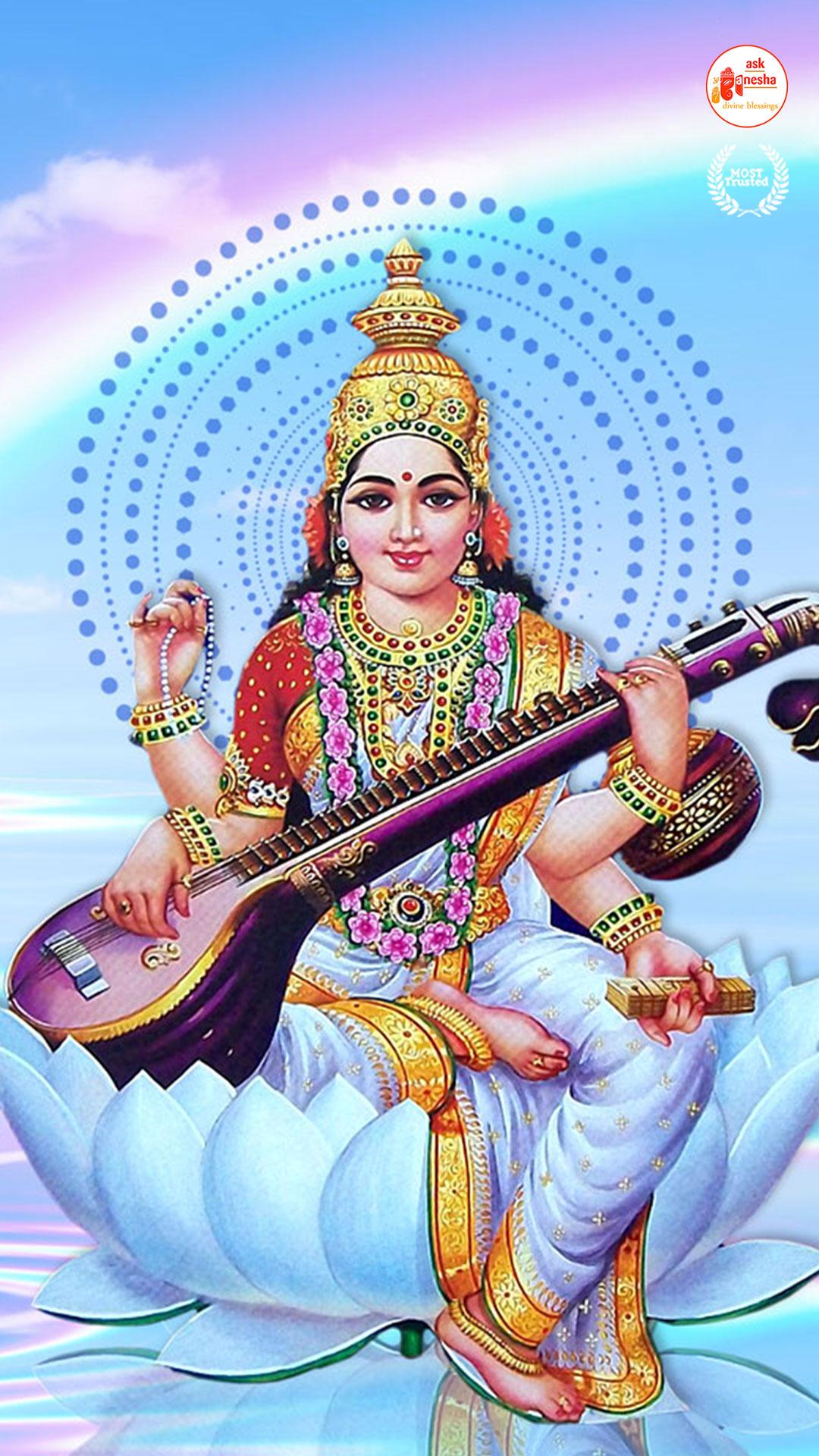Sarasvati Wallpapers - Top Free Sarasvati Backgrounds - WallpaperAccess