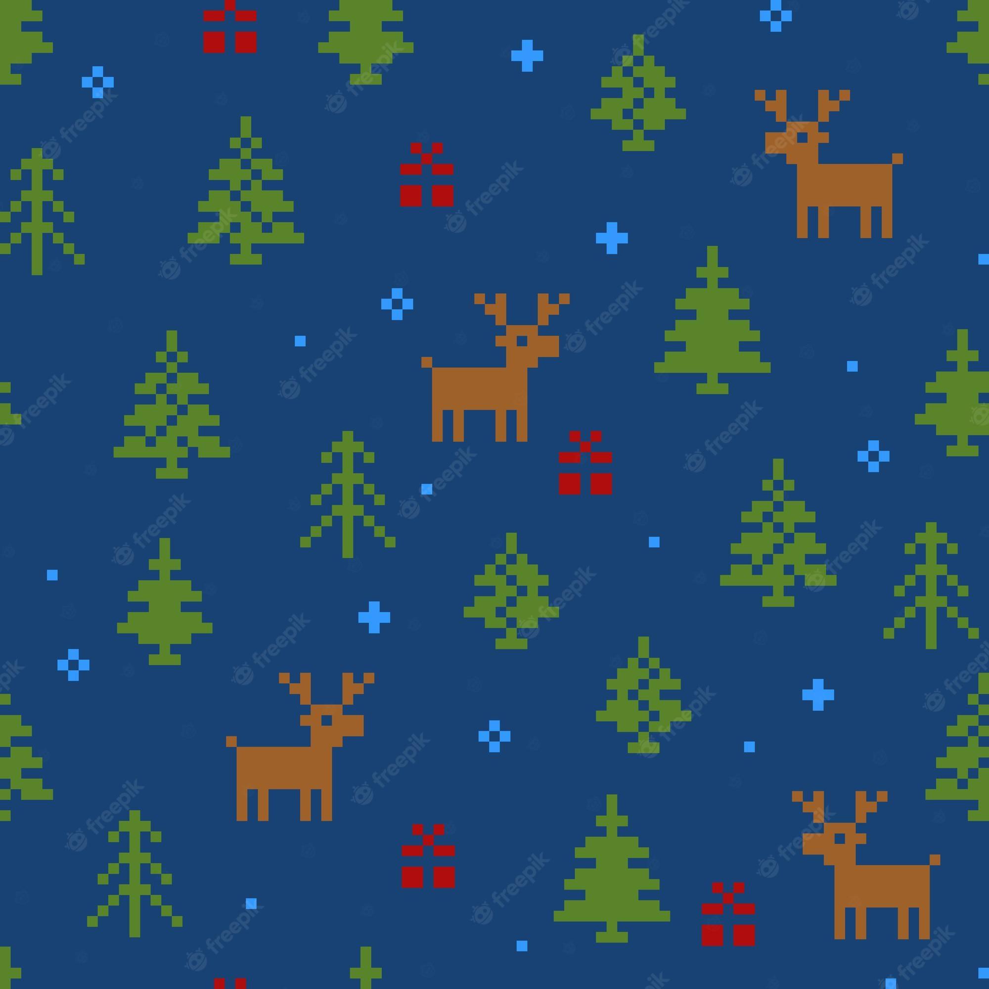 Christmas Pixel Wallpapers - Top Free Christmas Pixel Backgrounds ...