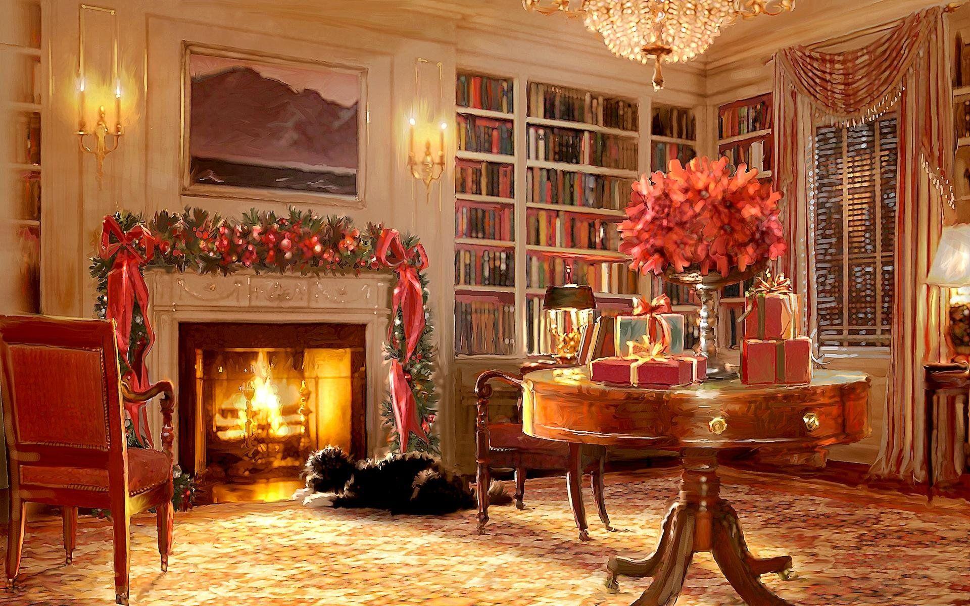 Christmas Library Wallpapers - Top Free Christmas Library Backgrounds ...