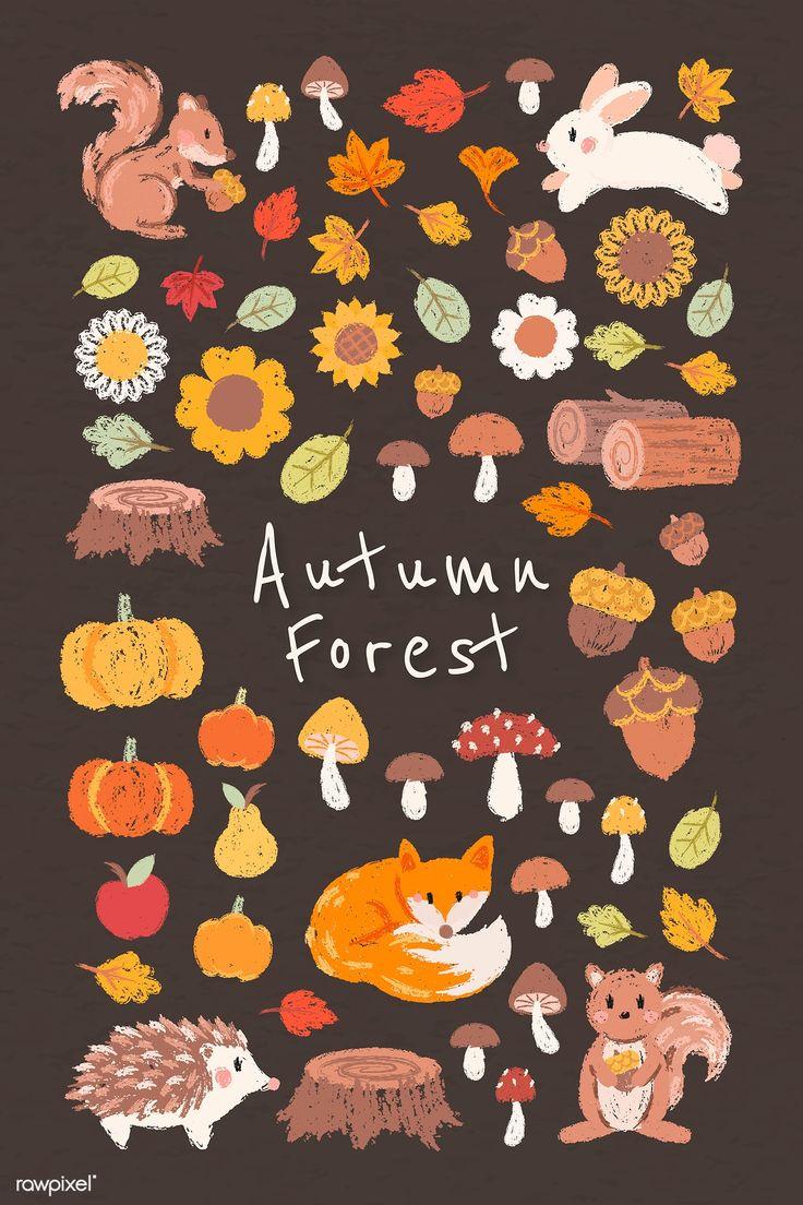 Fall Illustration Wallpapers - Top Free Fall Illustration Backgrounds ...