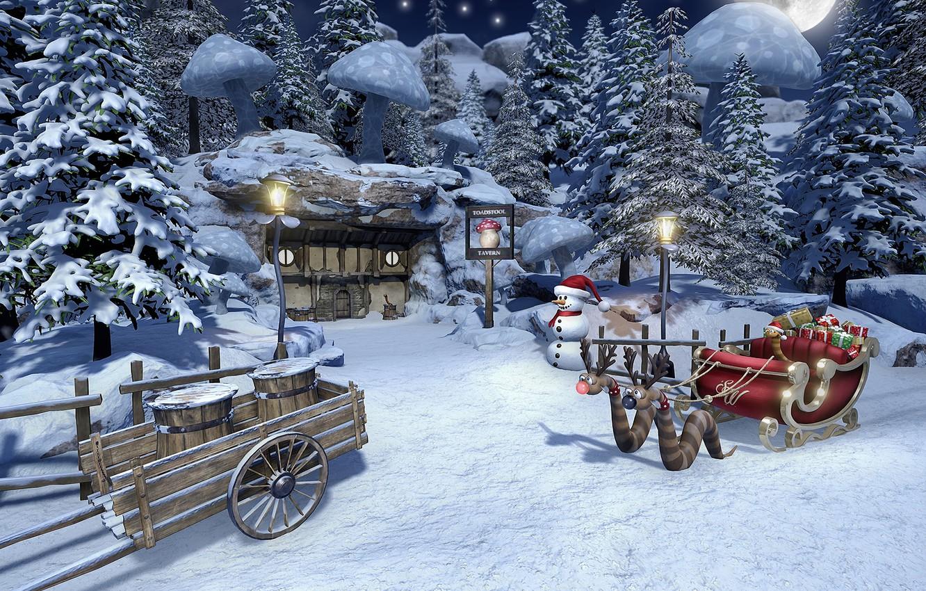 Christmas Sled Wallpapers - Top Free Christmas Sled Backgrounds ...