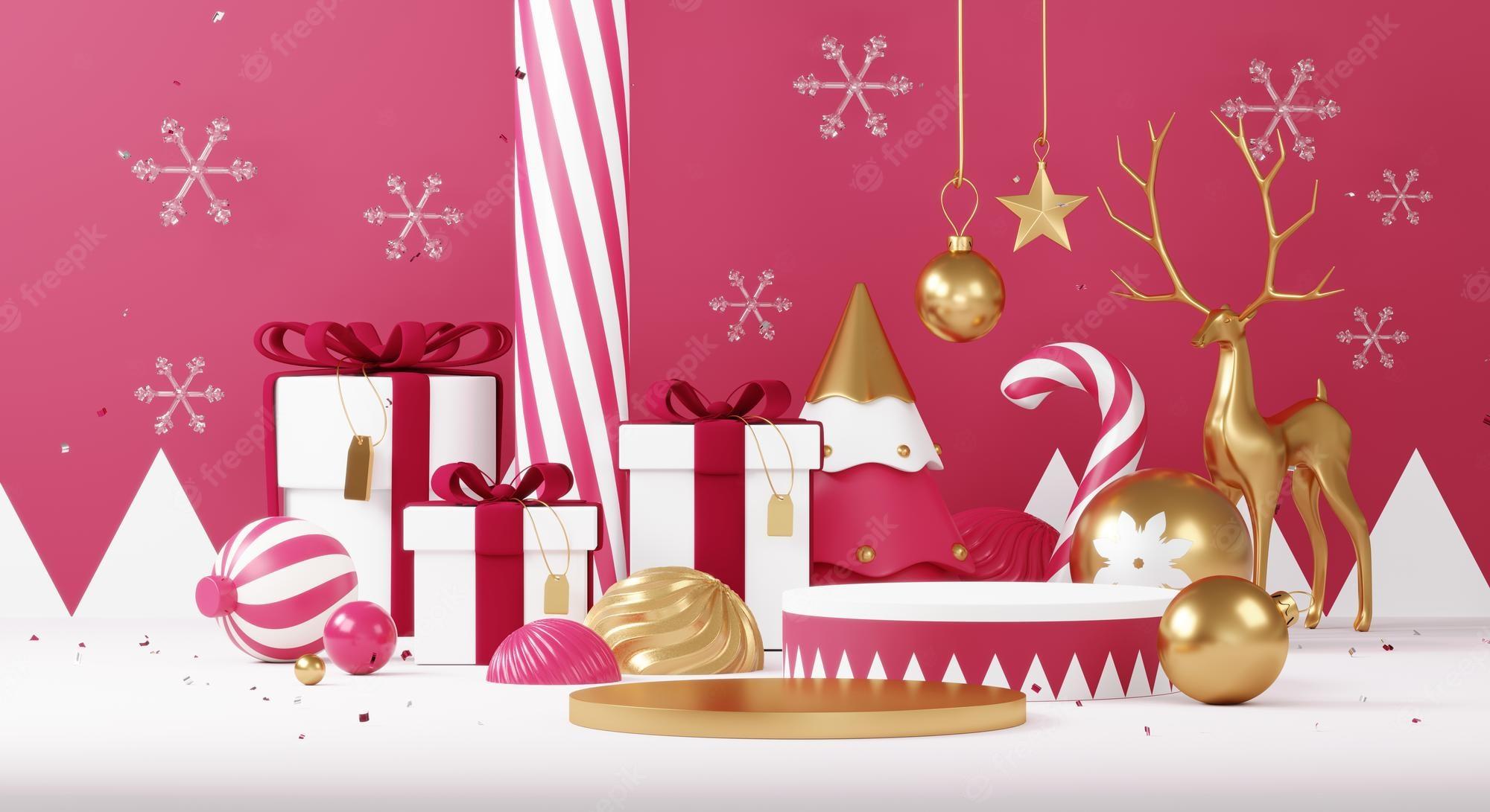 Magenta Christmas Wallpapers - Top Free Magenta Christmas Backgrounds ...