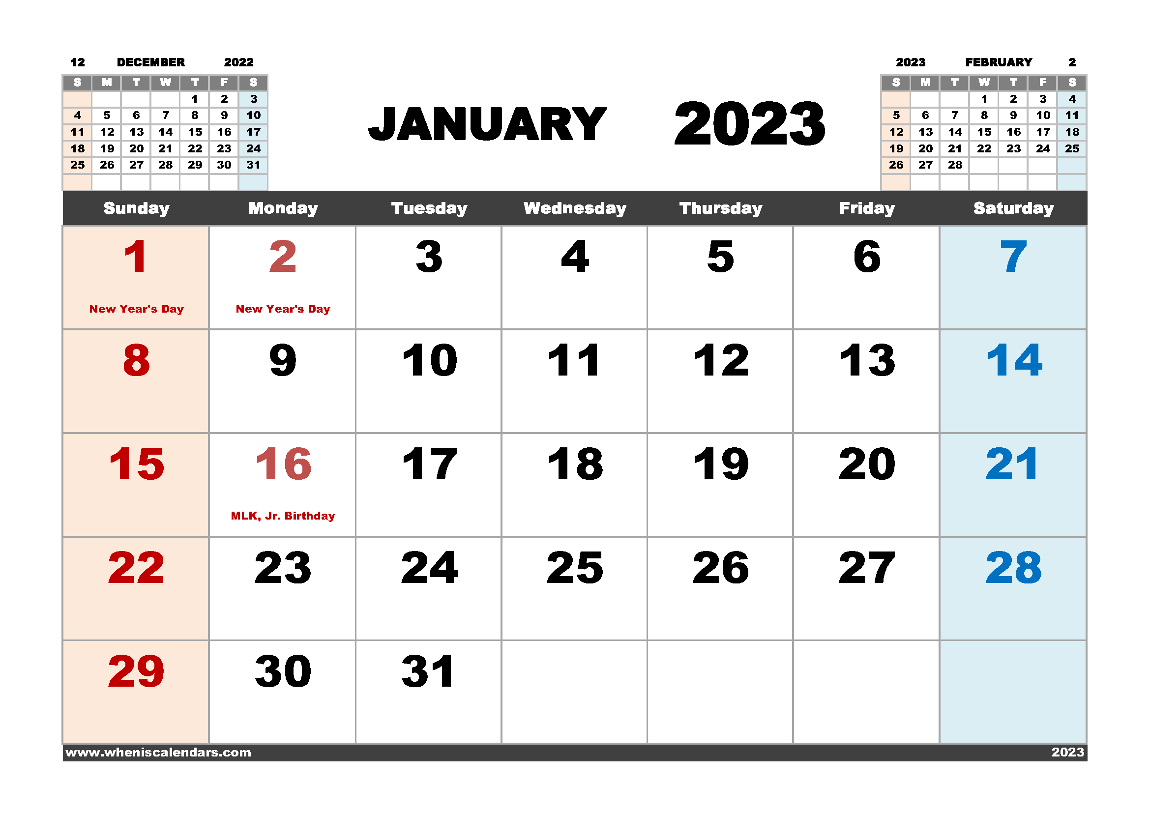 January 2023 Calendar Wallpapers - Top Free January 2023 Calendar ...