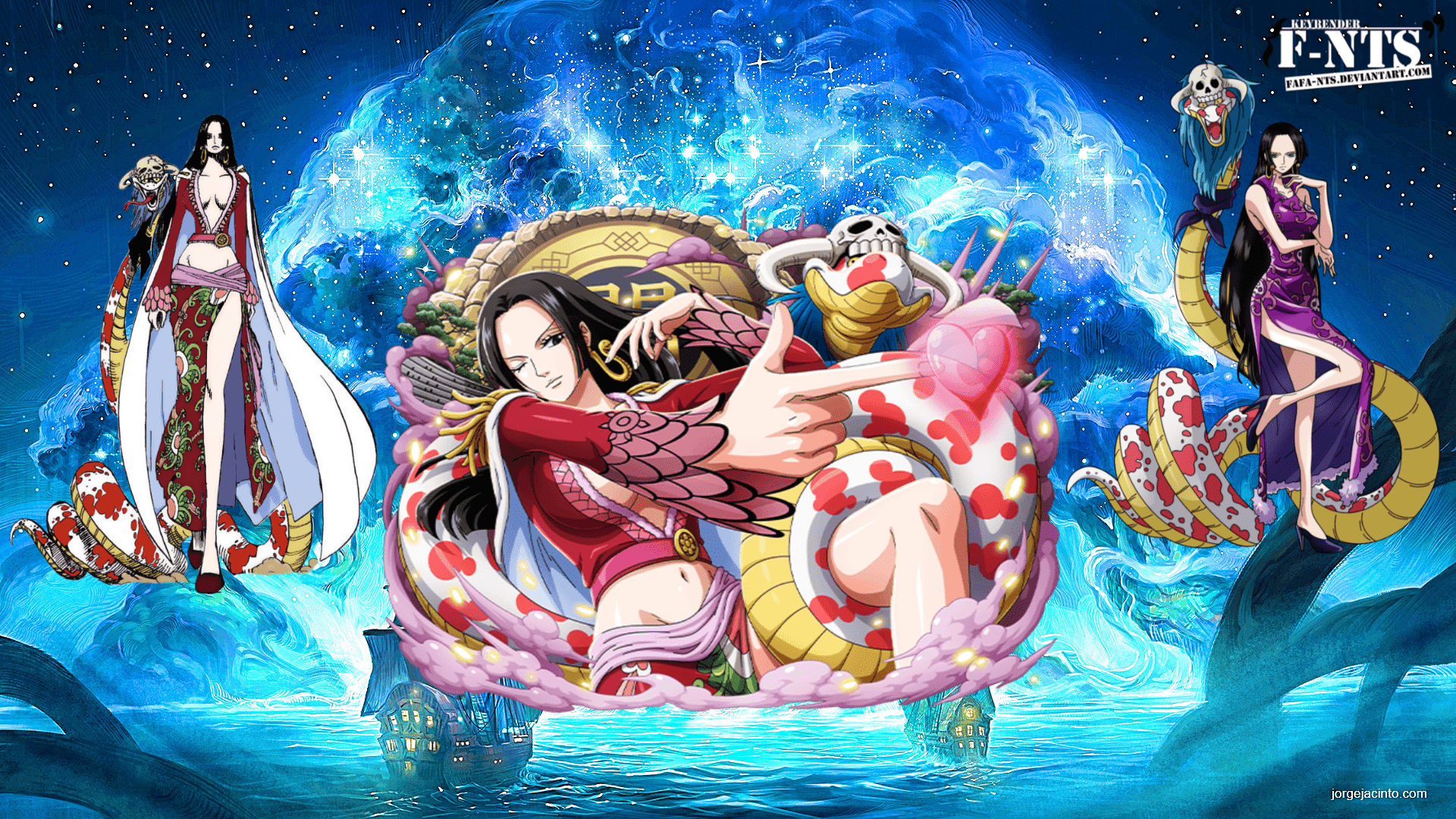Luffy And Hancock Wallpapers Top Free Luffy And Hancock Backgrounds Wallpaperaccess
