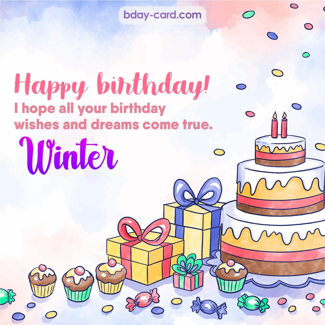 Winter Birthday Wallpapers - Top Free Winter Birthday Backgrounds ...
